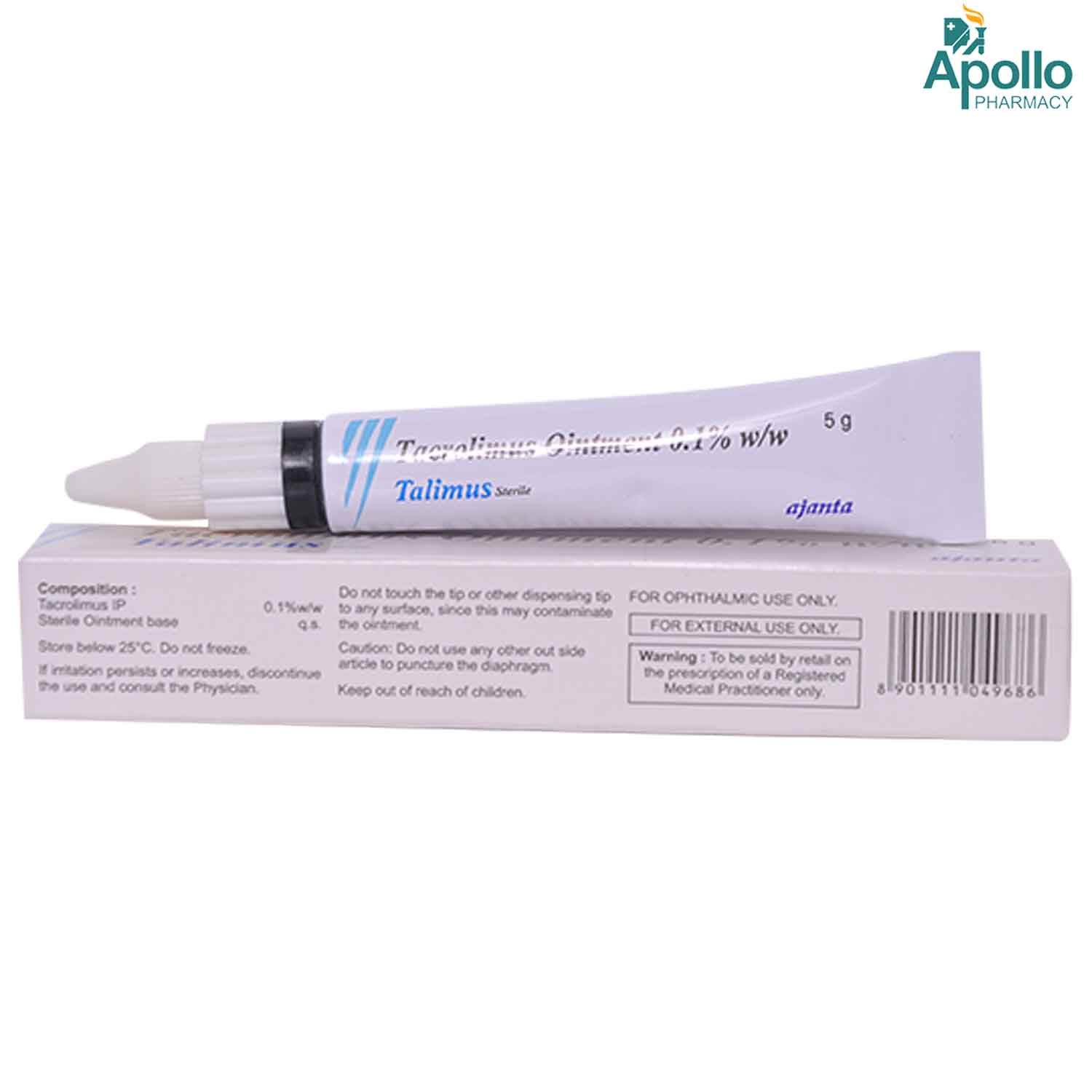 Talimus Ointment 5 gm Price, Uses, Side Effects, Composition - Apollo ...