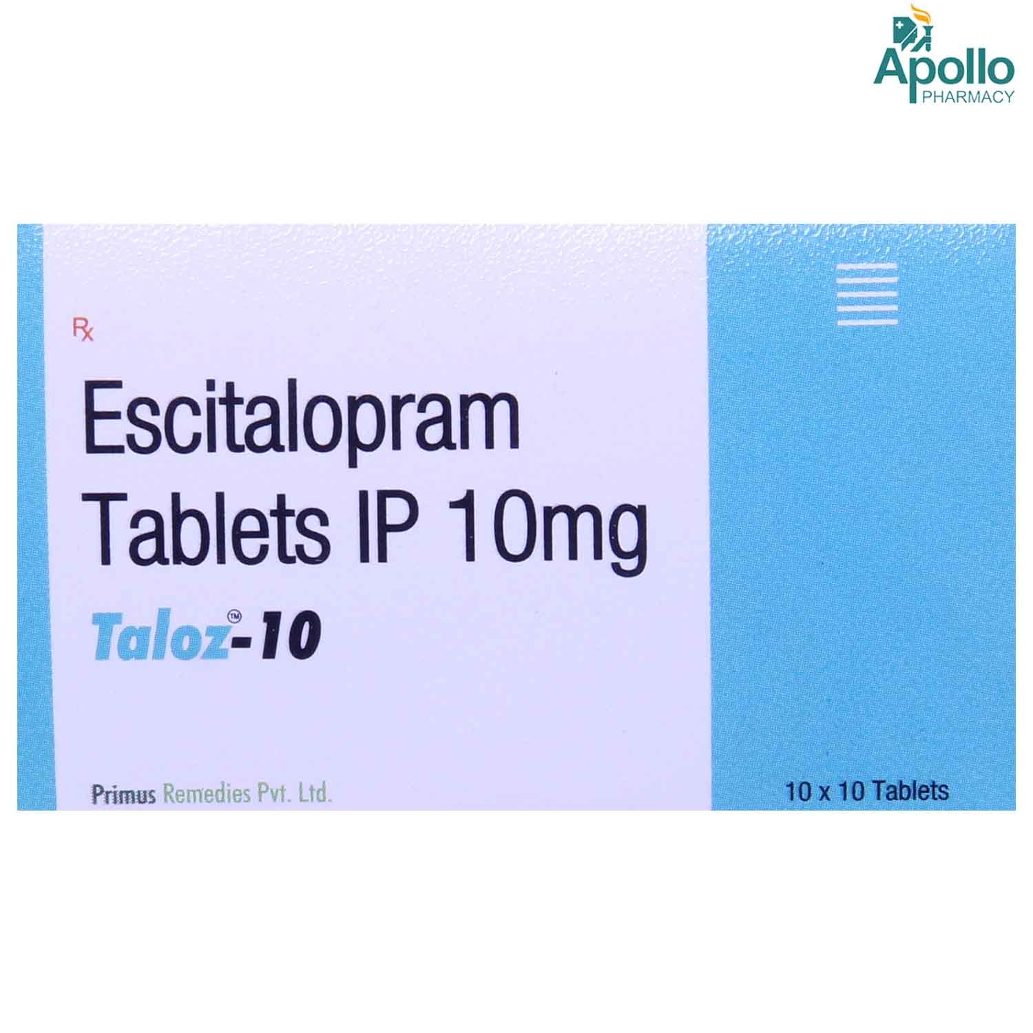 TALOZ 10MG TABLET 10'S Price, Uses, Side Effects, Composition - Apollo ...