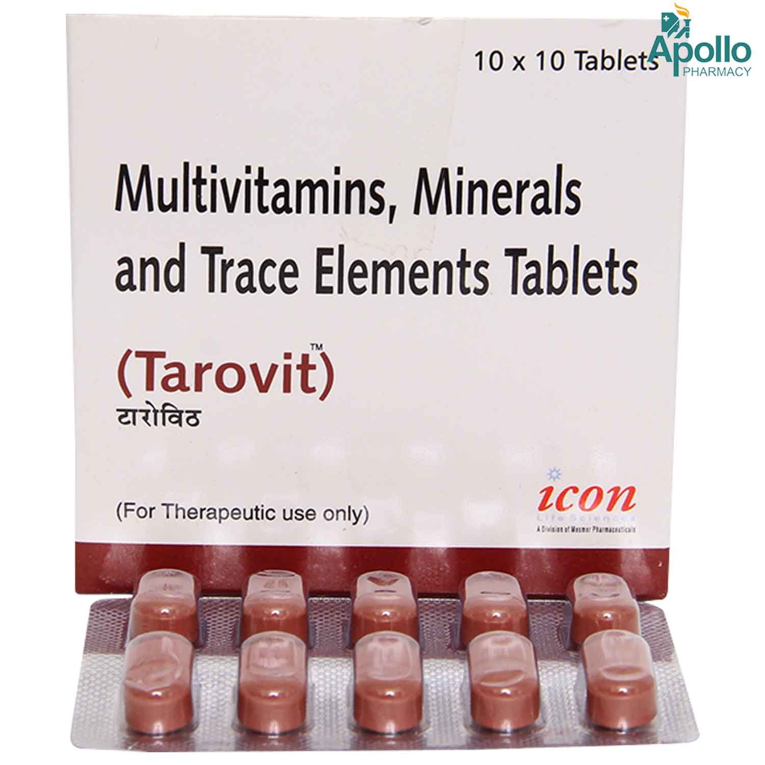 Tarovit Tablet 10's Price, Uses, Side Effects, Composition - Apollo ...