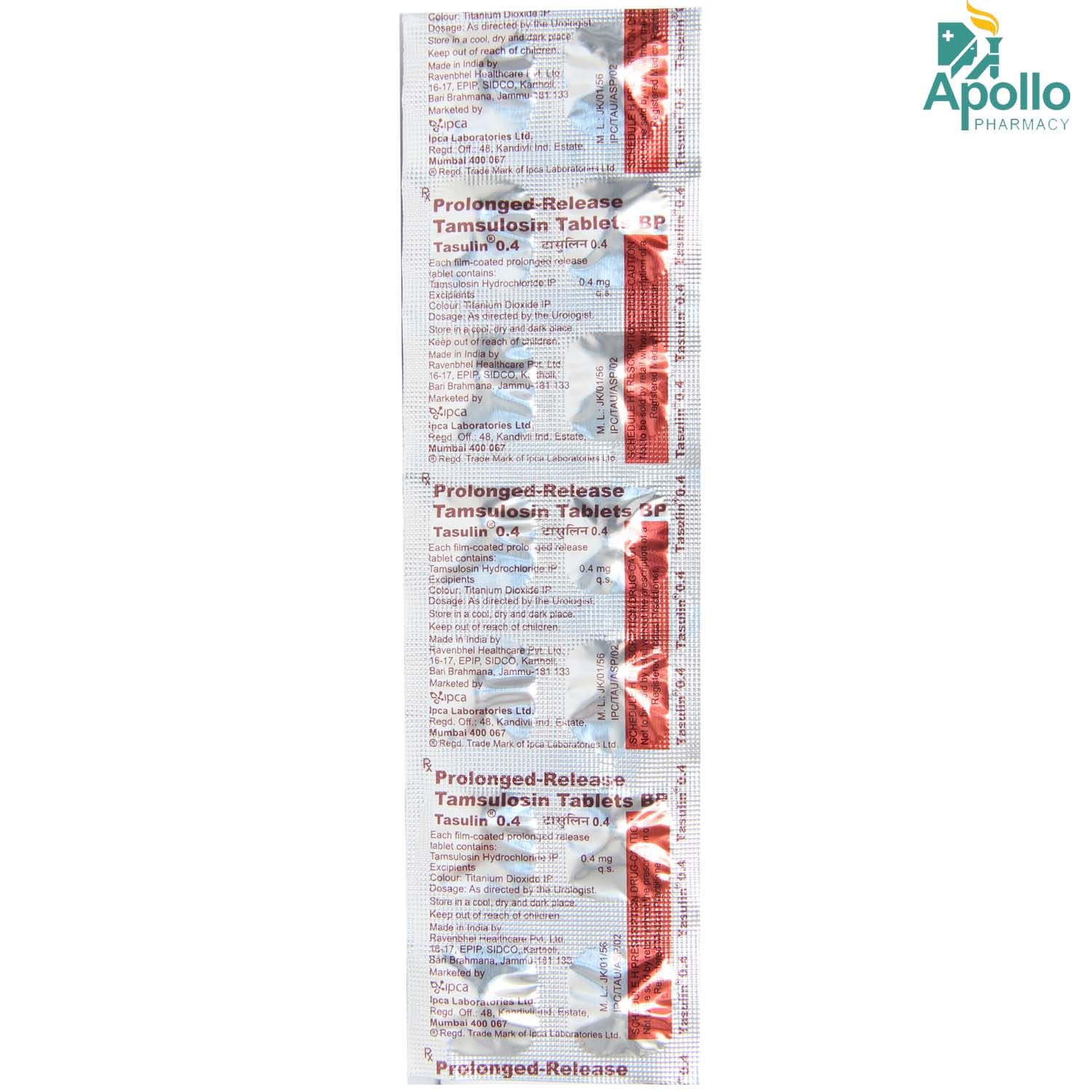 Tasulin 0.4 Tablet 14's Price, Uses, Side Effects, Composition - Apollo ...