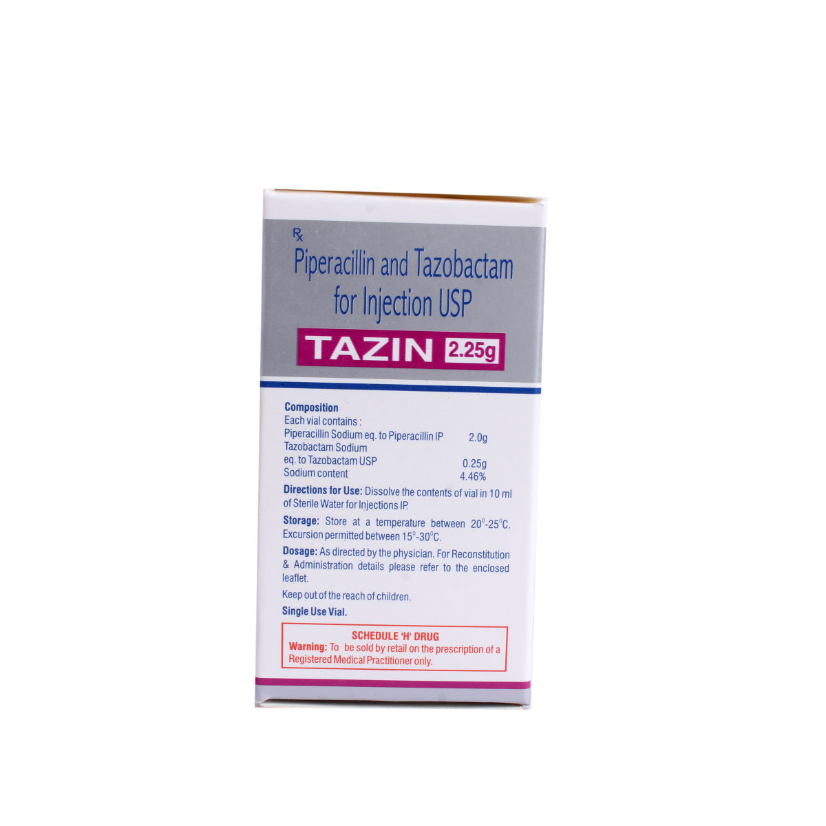 TAZIN INJECTION 2.25GM Price, Uses, Side Effects, Composition - Apollo ...