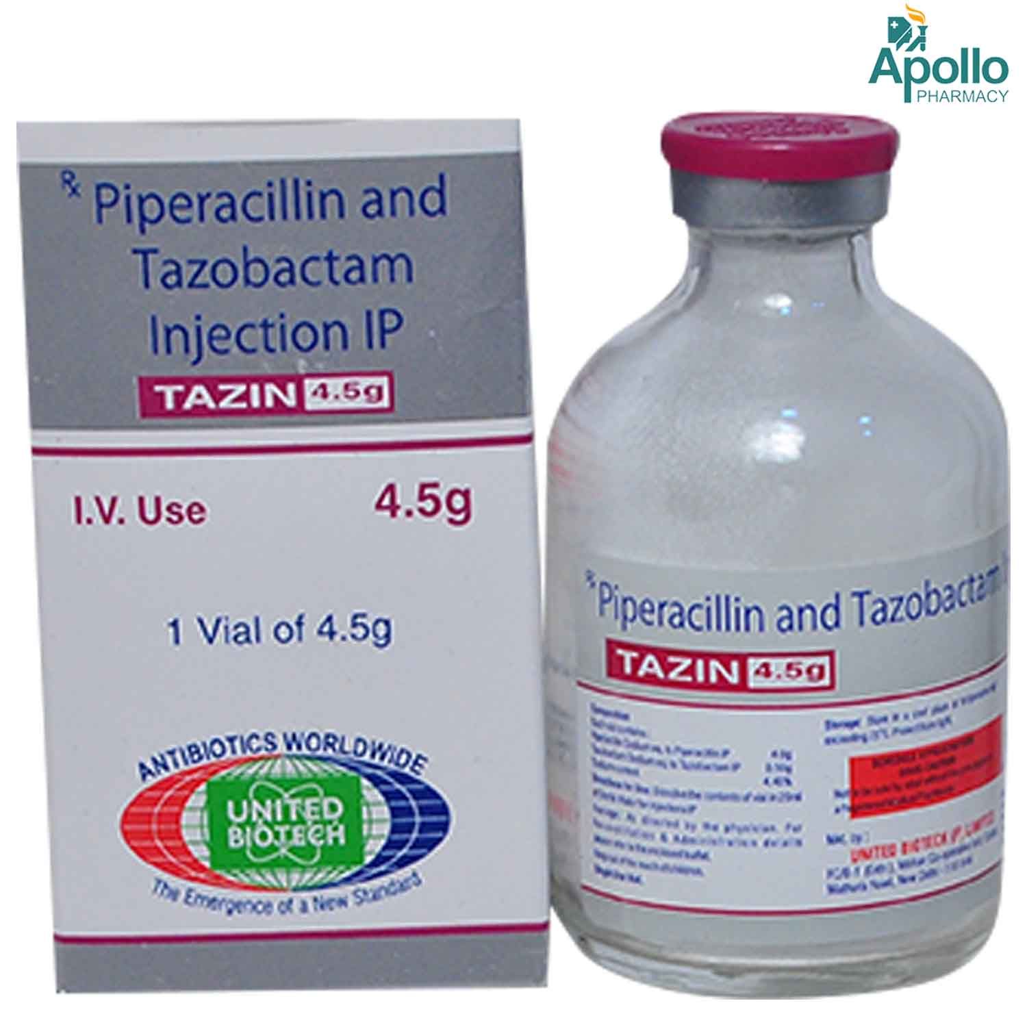 TAZIN INJECTION 4.5GM Price, Uses, Side Effects, Composition - Apollo ...