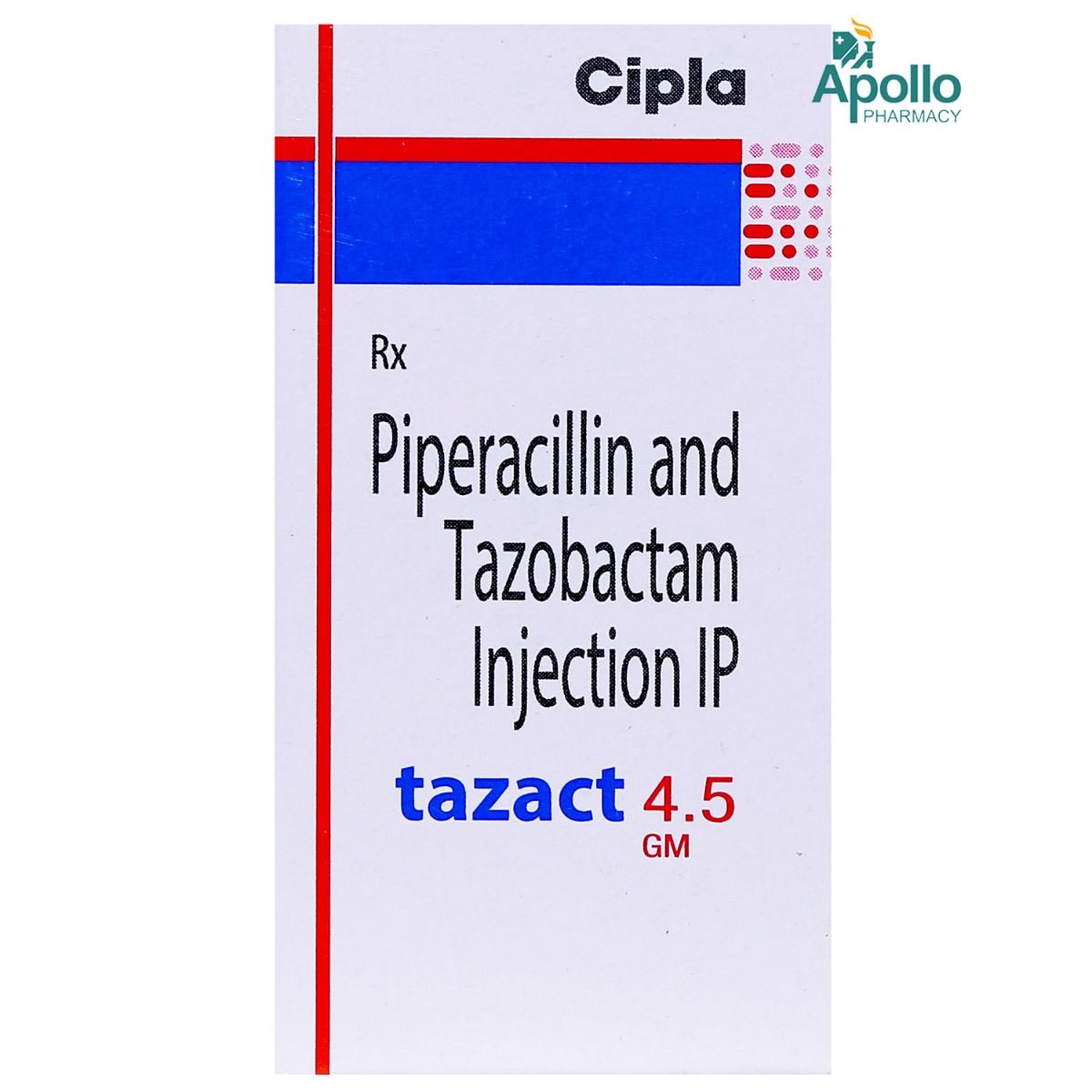 Tazact 4.5gm Injection 1's Price, Uses, Side Effects, Composition ...