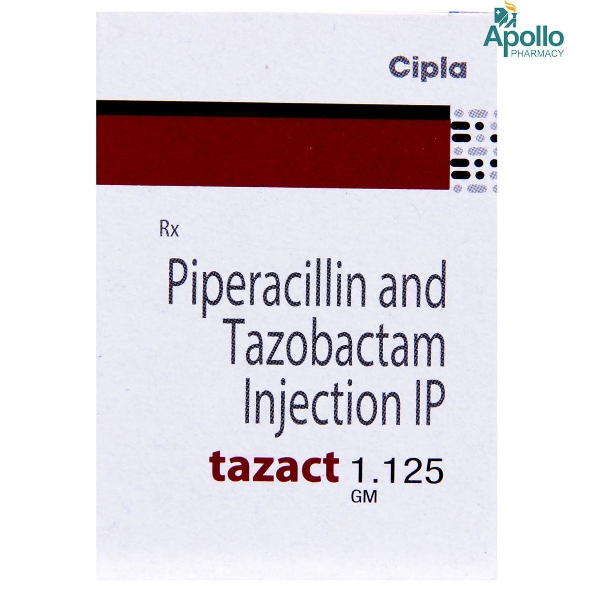 Tazact 1.125gm Injection 1's Price, Uses, Side Effects, Composition ...