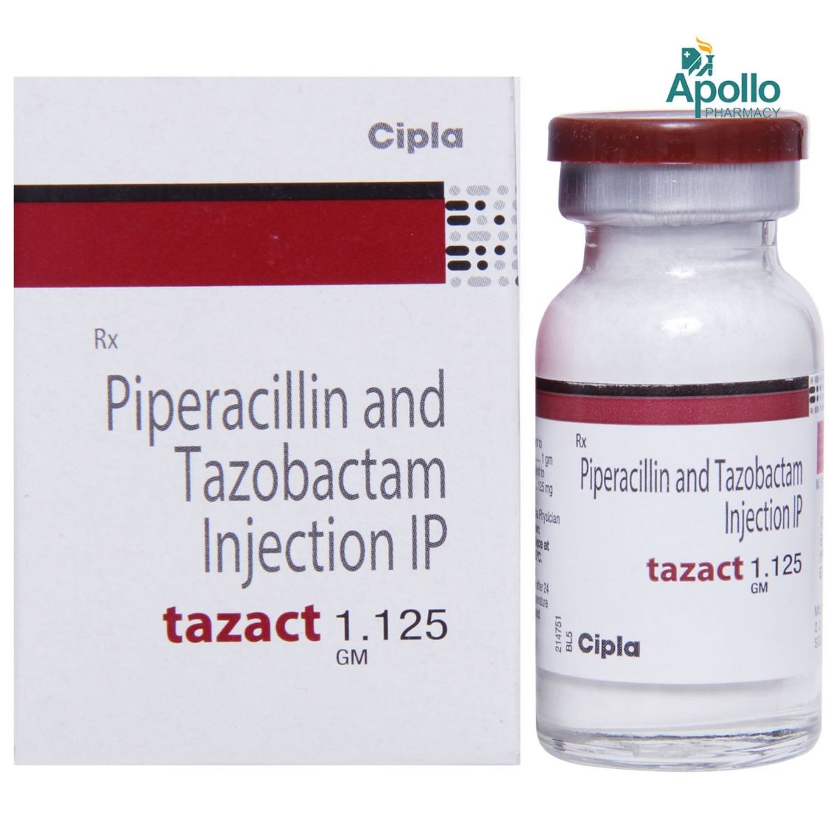 Tazact 1.125gm Injection 1's Price, Uses, Side Effects, Composition ...