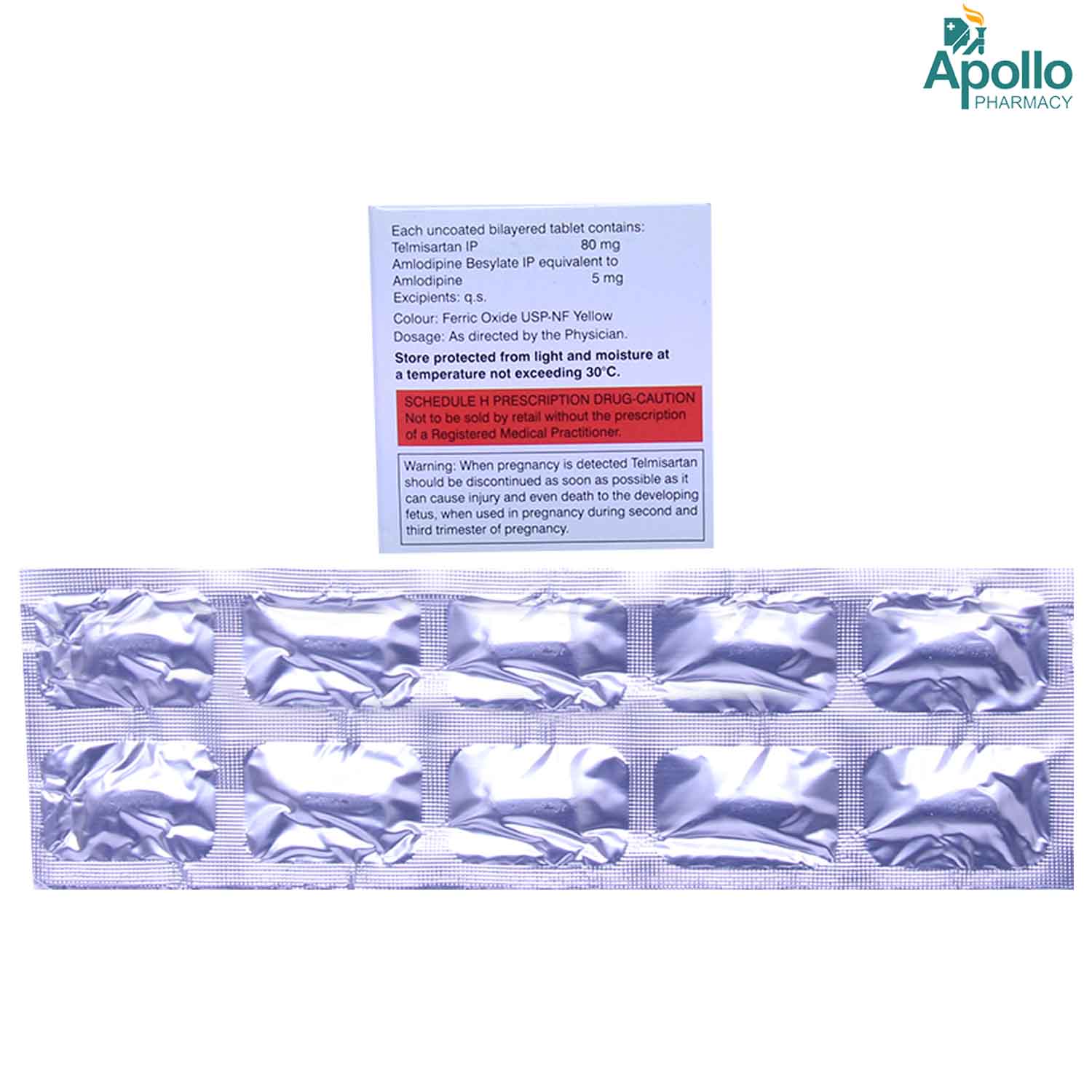 Tazloc-AM 80 Tablet 10's Price, Uses, Side Effects, Composition ...