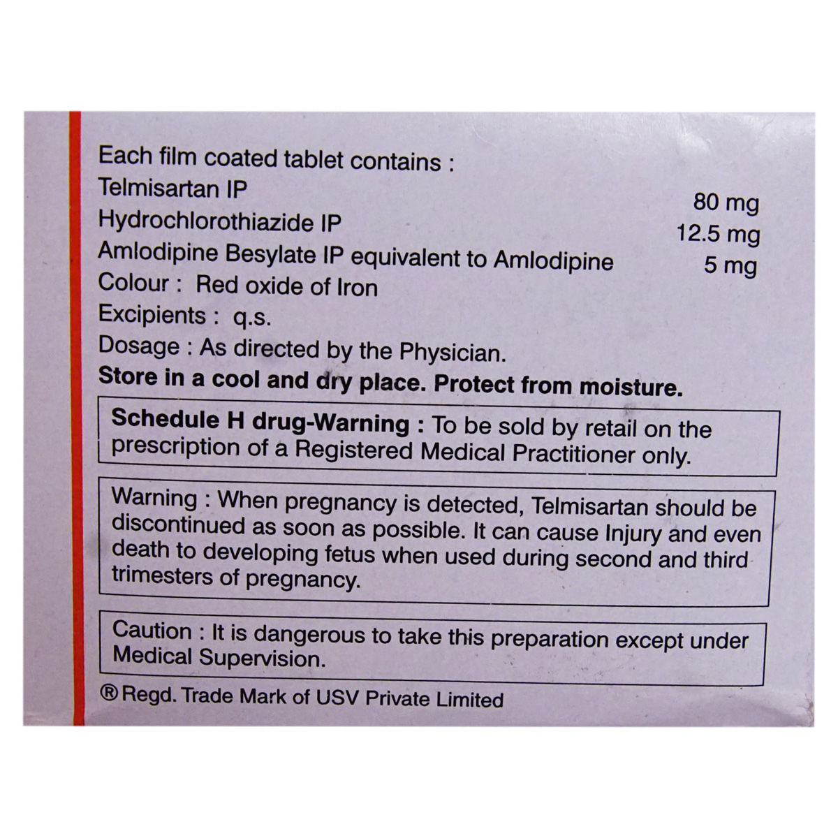 Tazloc Trio 80 Tablet 10's Price, Uses, Side Effects, Composition ...