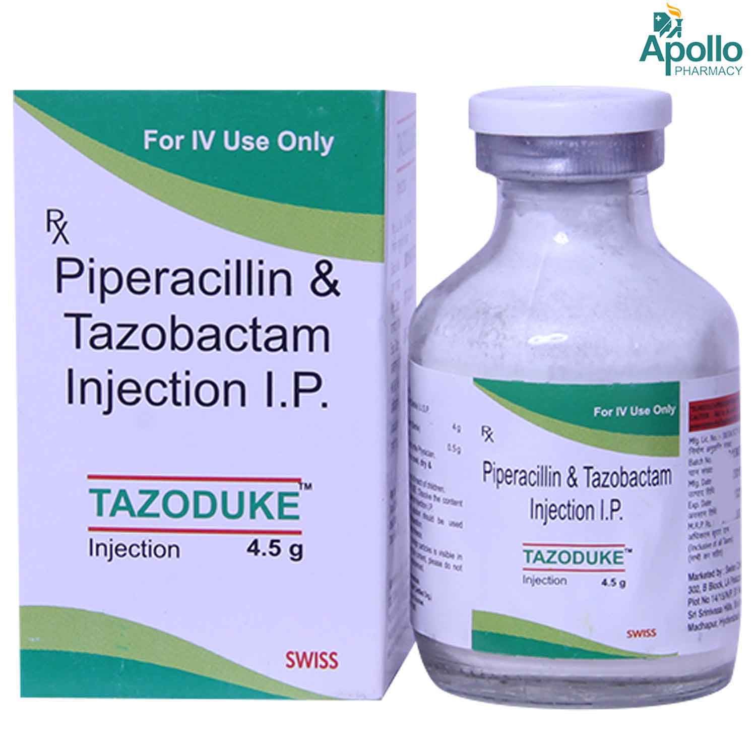 Tazoduke 4.5gm Injection Price, Uses, Side Effects, Composition ...