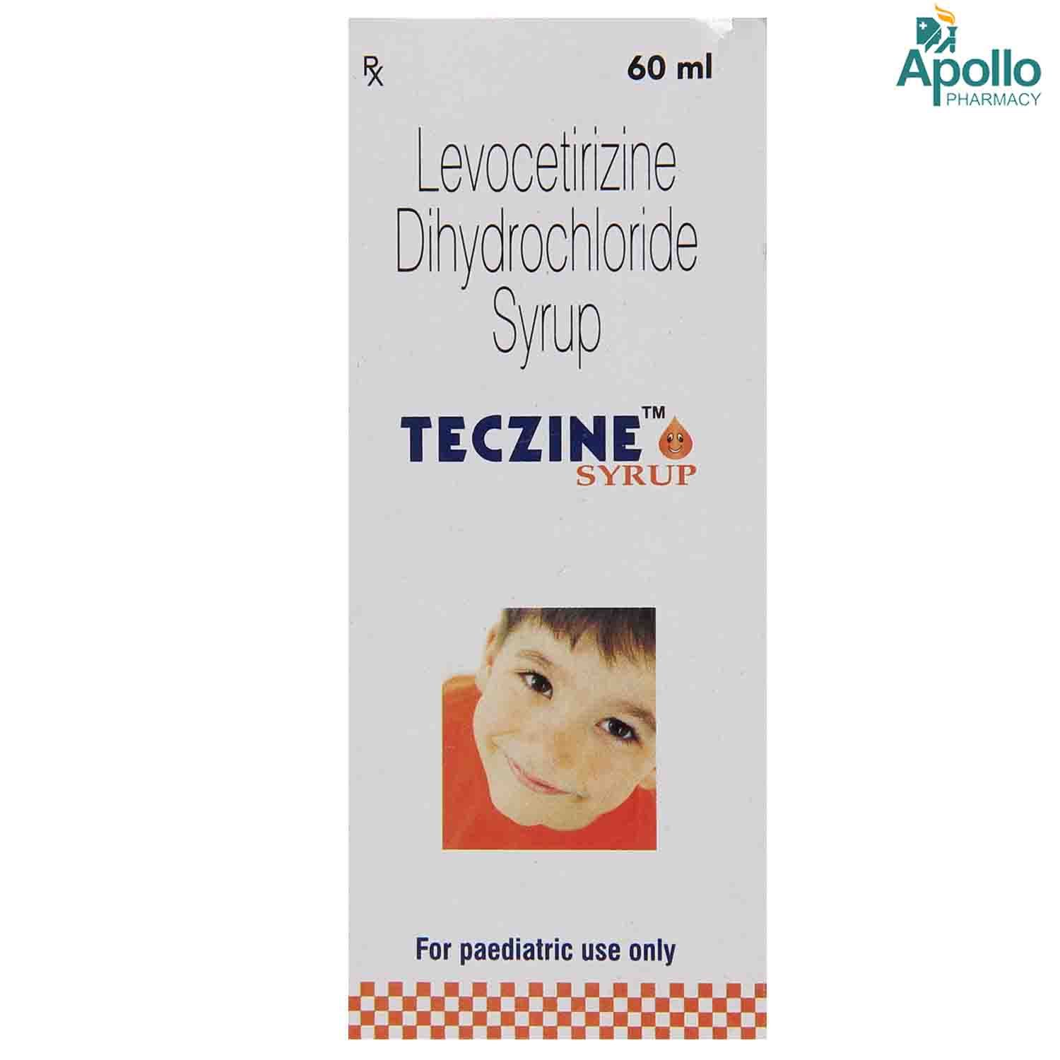 Teczine Syrup 60 ml Price, Uses, Side Effects, Composition - Apollo ...