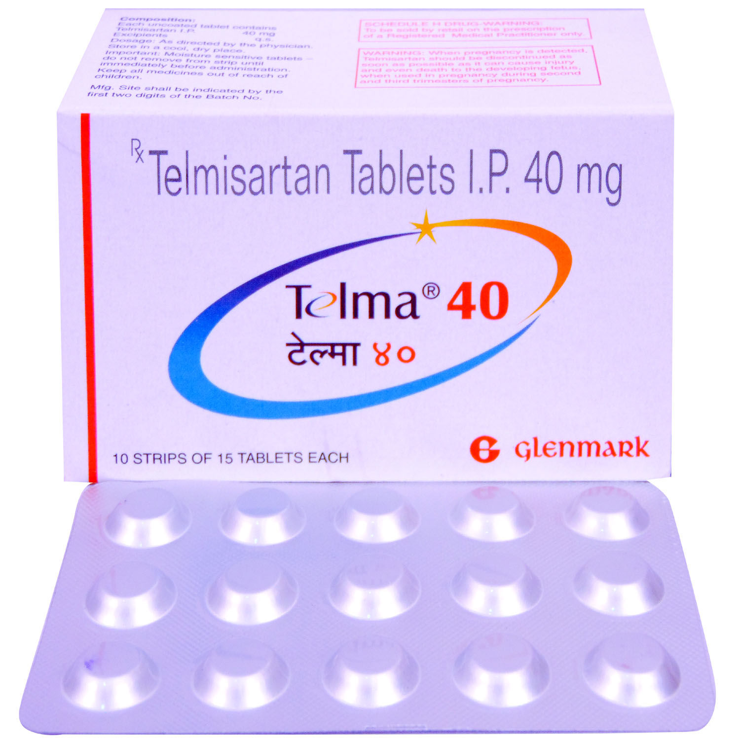 Telma 40mg Tablet 15's Price, Uses, Side Effects, Composition - Apollo Pharmacy