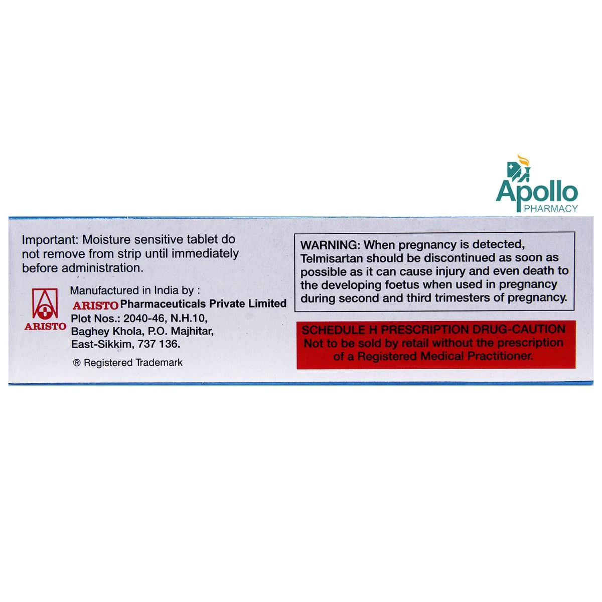 Telvas 40 Tablet 10's Price, Uses, Side Effects, Composition - Apollo ...