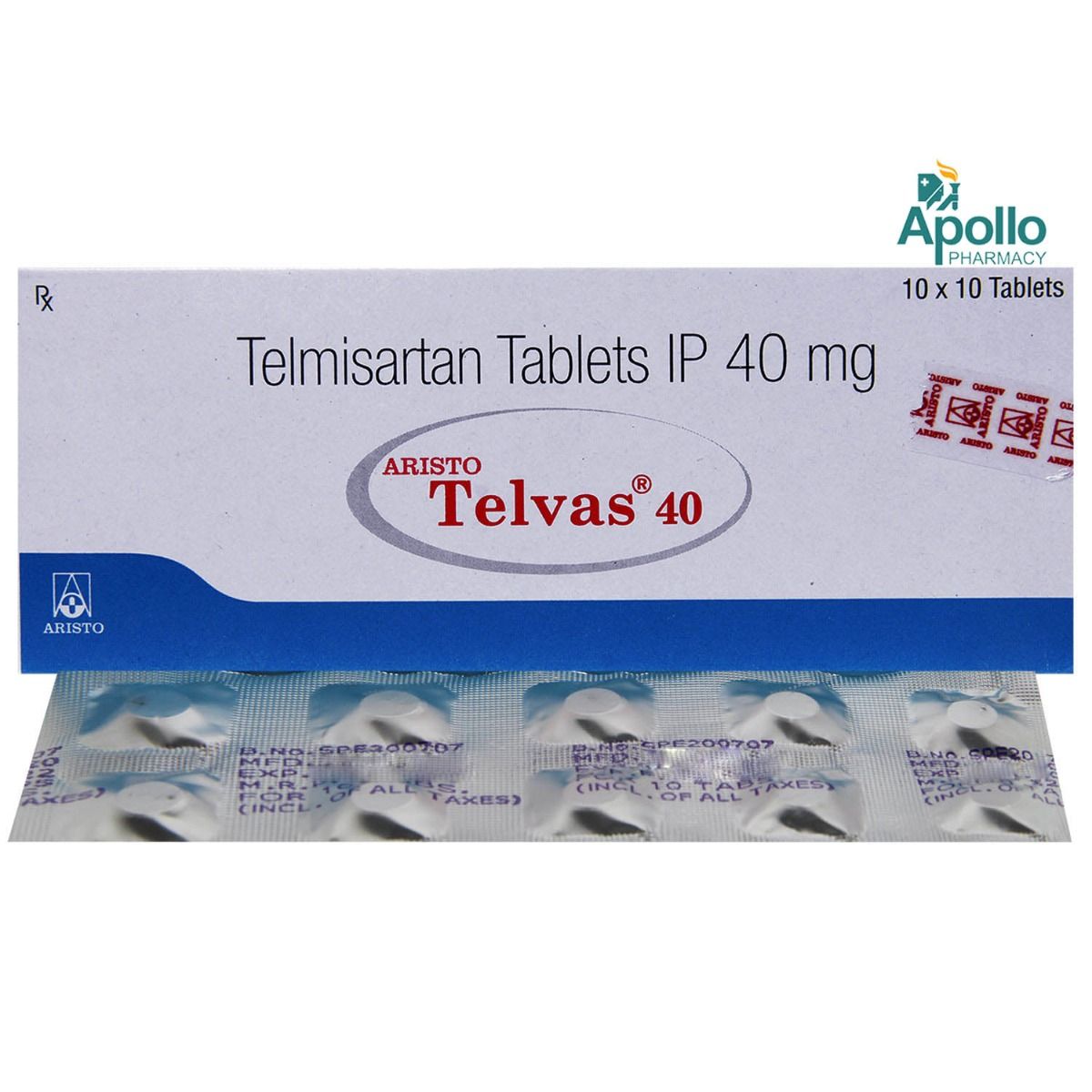 Telvas 40 Tablet 10's Price, Uses, Side Effects, Composition - Apollo ...