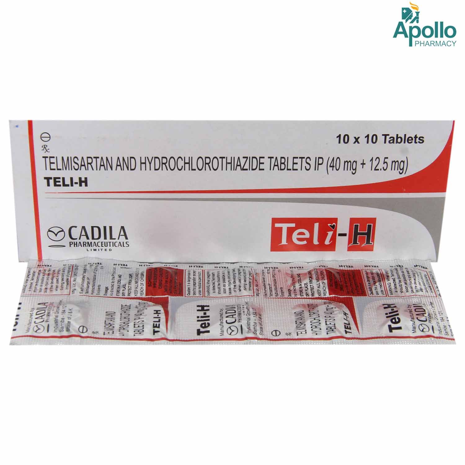 Teli-H Tablet 10's Price, Uses, Side Effects, Composition - Apollo Pharmacy