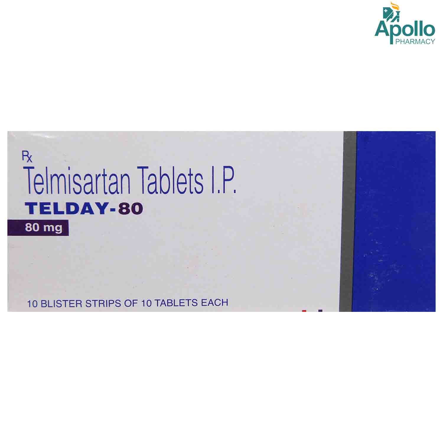Telday-80 Tablet 10's Price, Uses, Side Effects, Composition - Apollo ...