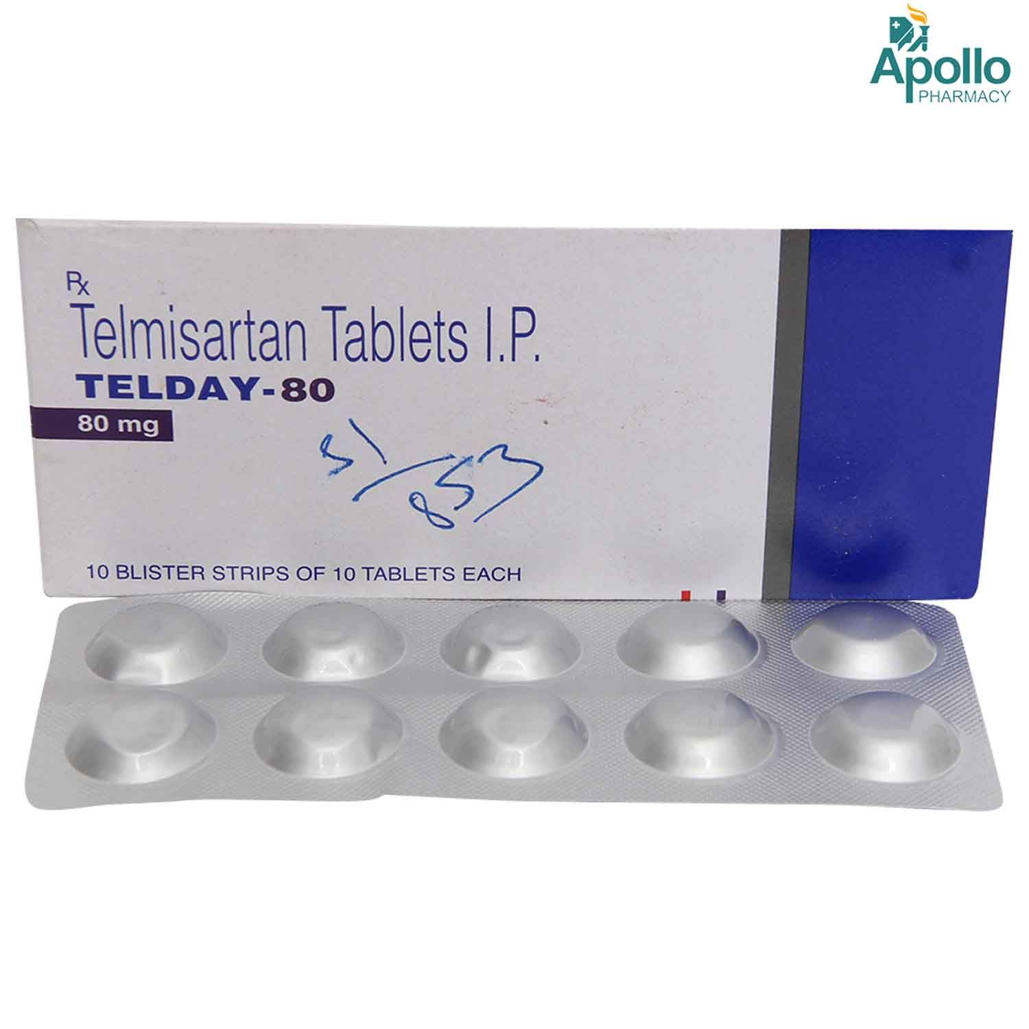 Telday-80 Tablet 10's Price, Uses, Side Effects, Composition - Apollo ...