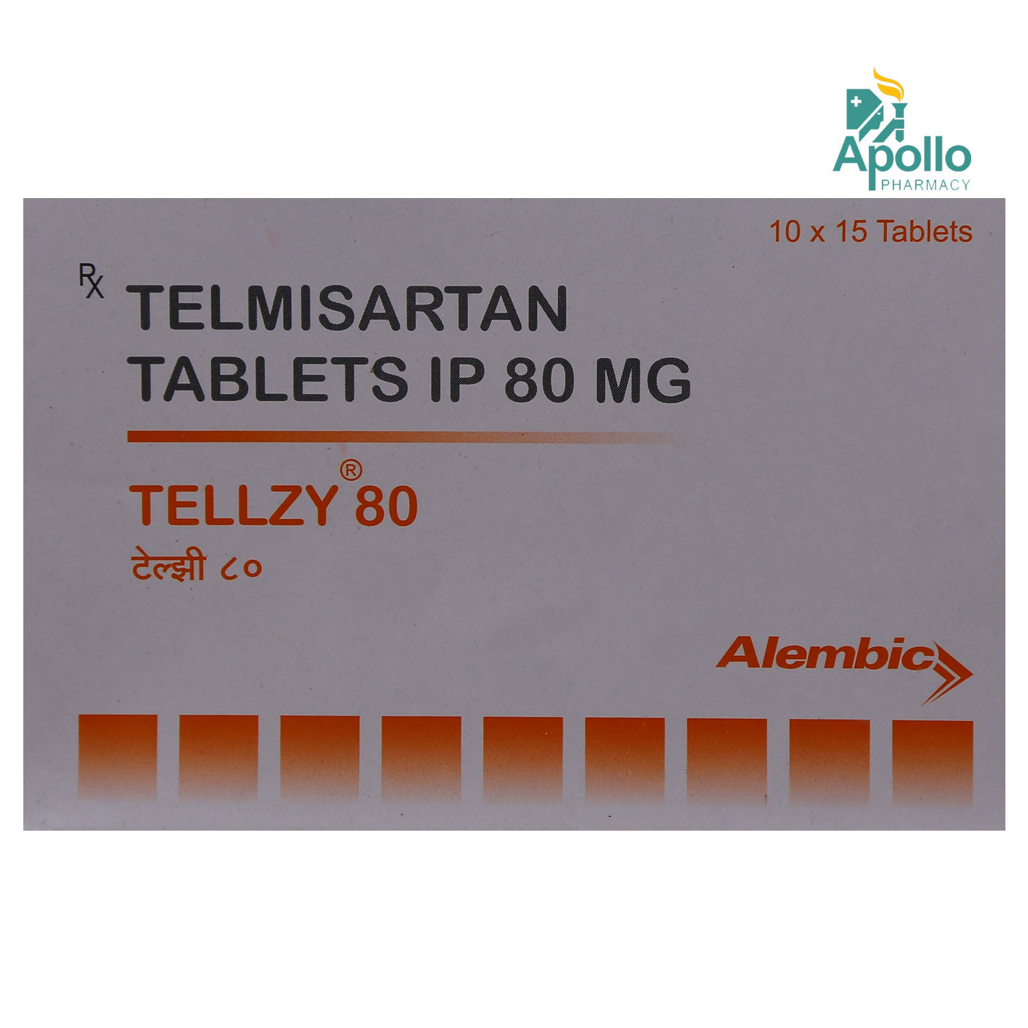 Tellzy 80 Tablet 15's Price, Uses, Side Effects, Composition - Apollo ...