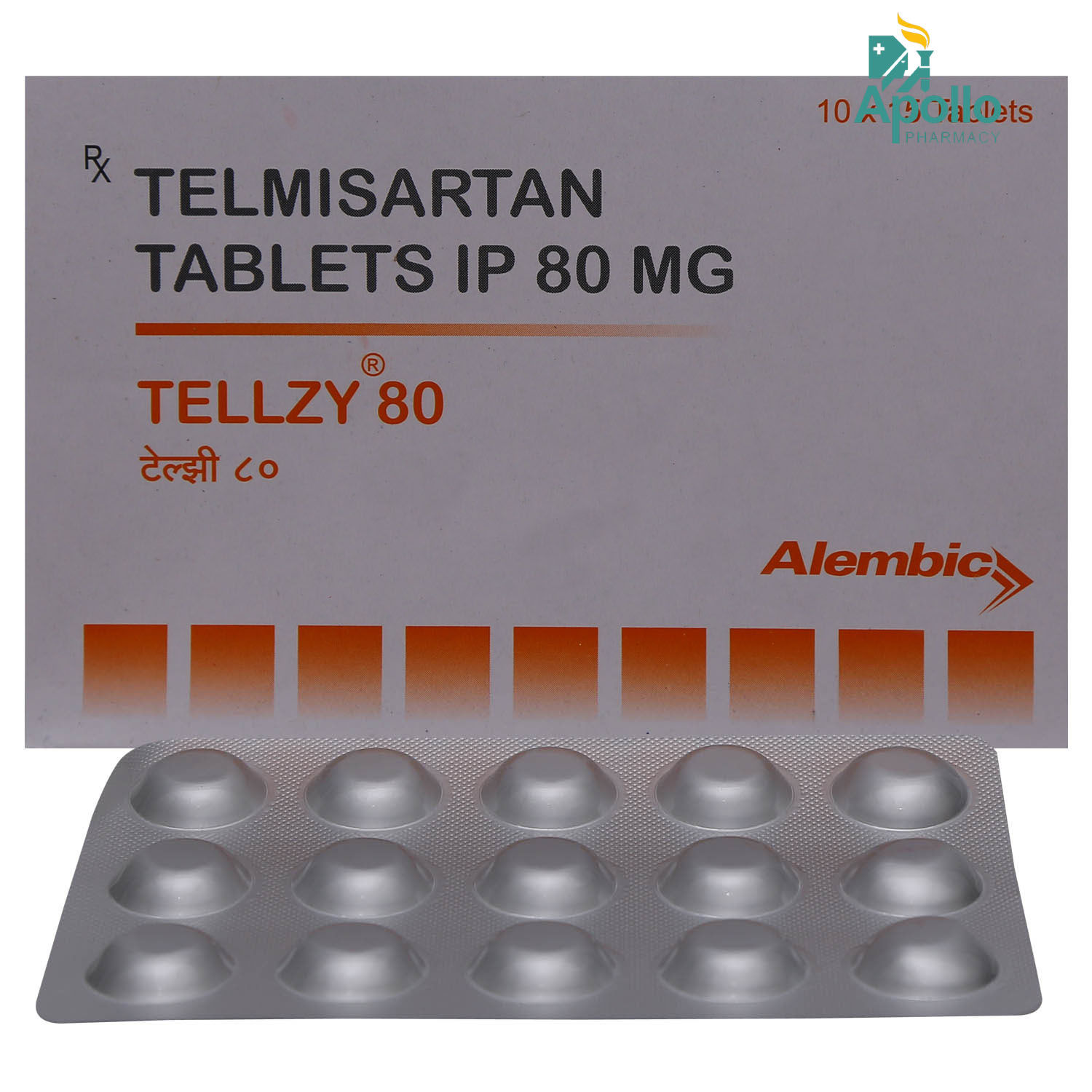 Tellzy 80 Tablet 15's Price, Uses, Side Effects, Composition - Apollo ...