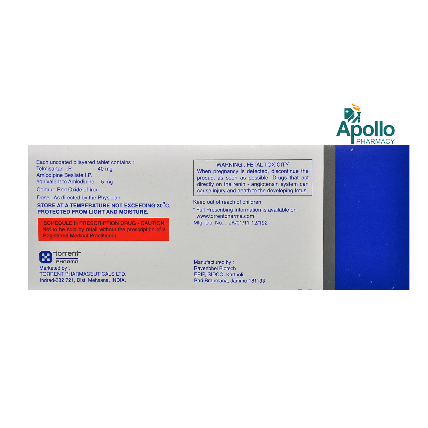 Telday AM Tablet 10's Price, Uses, Side Effects, Composition - Apollo ...