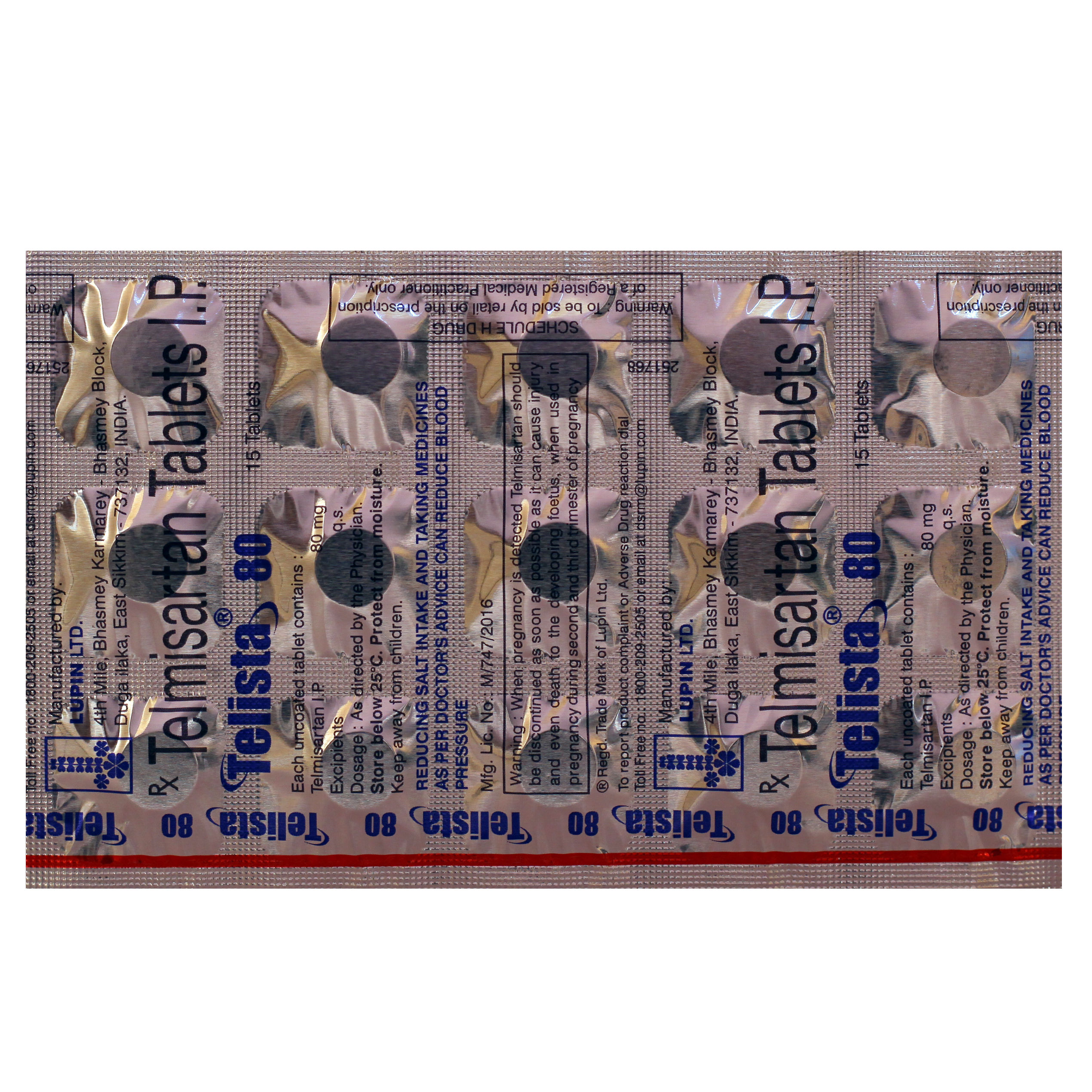 Telista 80 Tablet 15's Price, Uses, Side Effects, Composition - Apollo ...