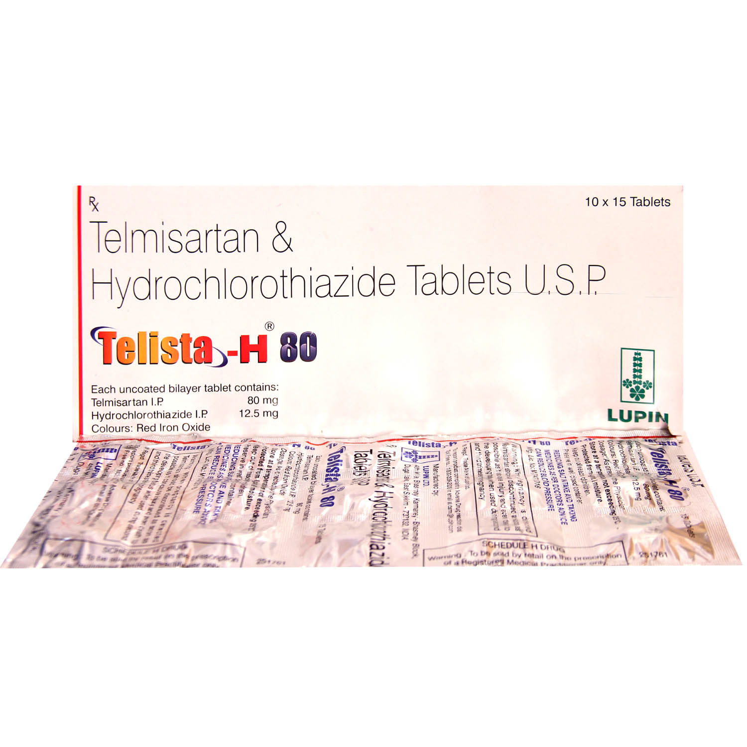 Telista H 80 Tablet 15's Price, Uses, Side Effects, Composition ...