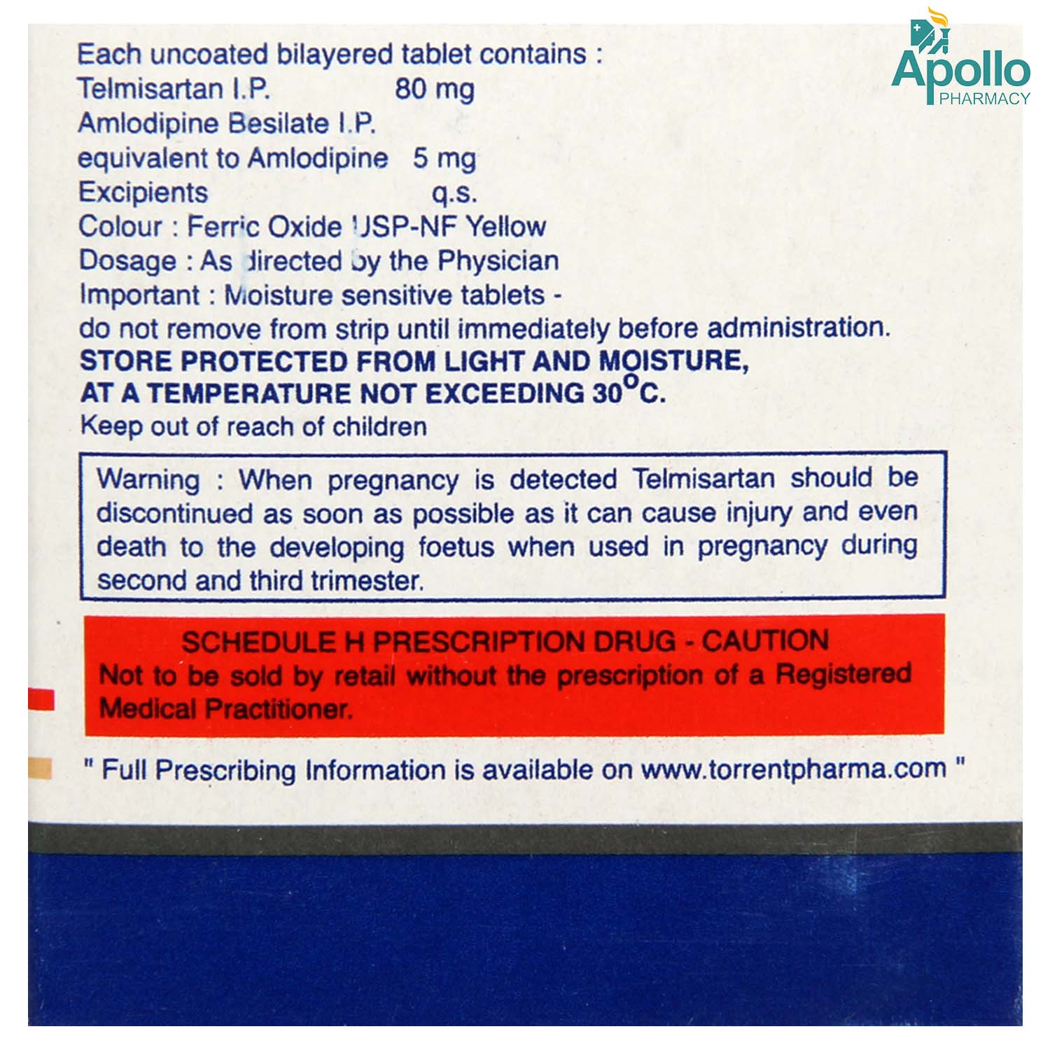 Telday 80 AM Tablet 10's Price, Uses, Side Effects, Composition ...