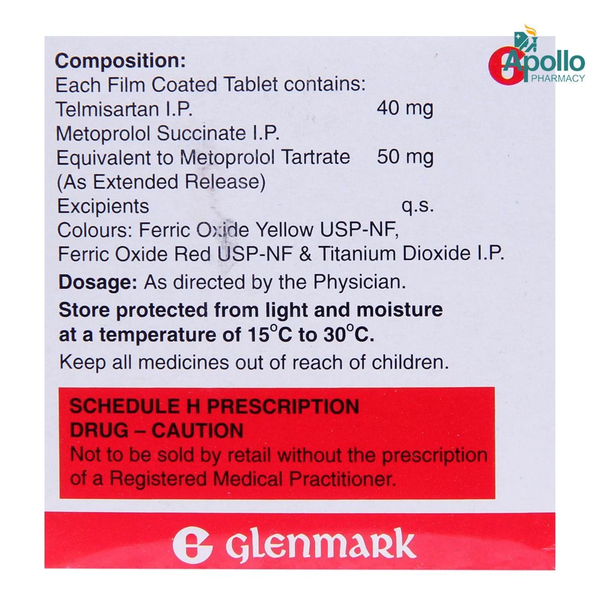 Telmaxx 50 Tablet 10's Price, Uses, Side Effects, Composition - Apollo ...