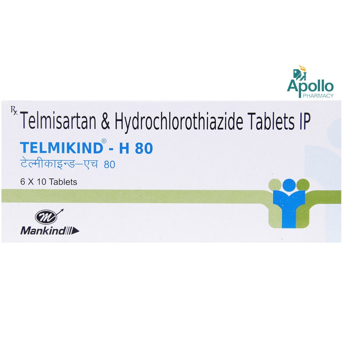 Telmikind-H 80 Tablet 10's Price, Uses, Side Effects, Composition ...