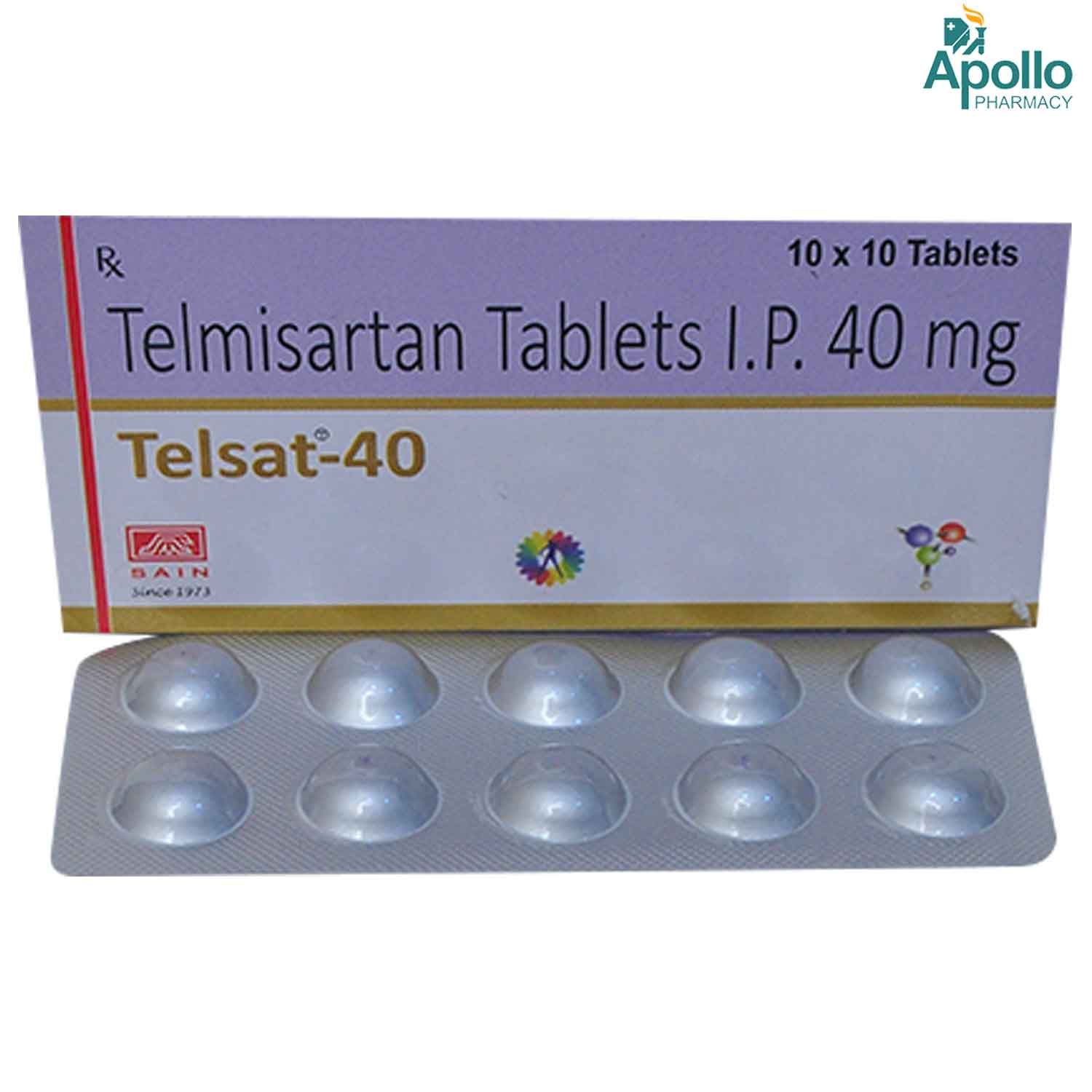 TELSAT 40MG TABLET Price, Uses, Side Effects, Composition - Apollo Pharmacy