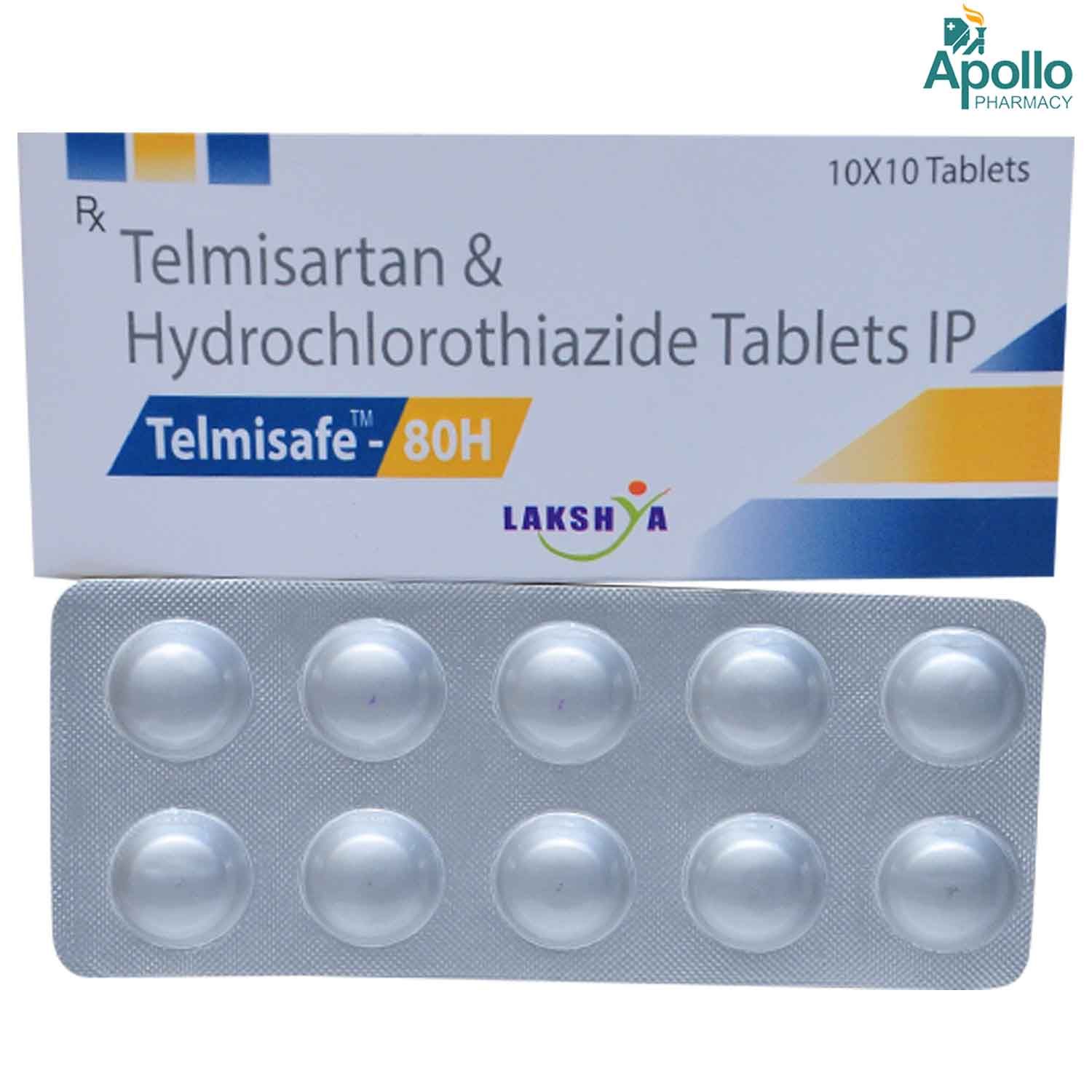 TELMISAFE H 80MG TABLET Price, Uses, Side Effects, Composition - Apollo ...