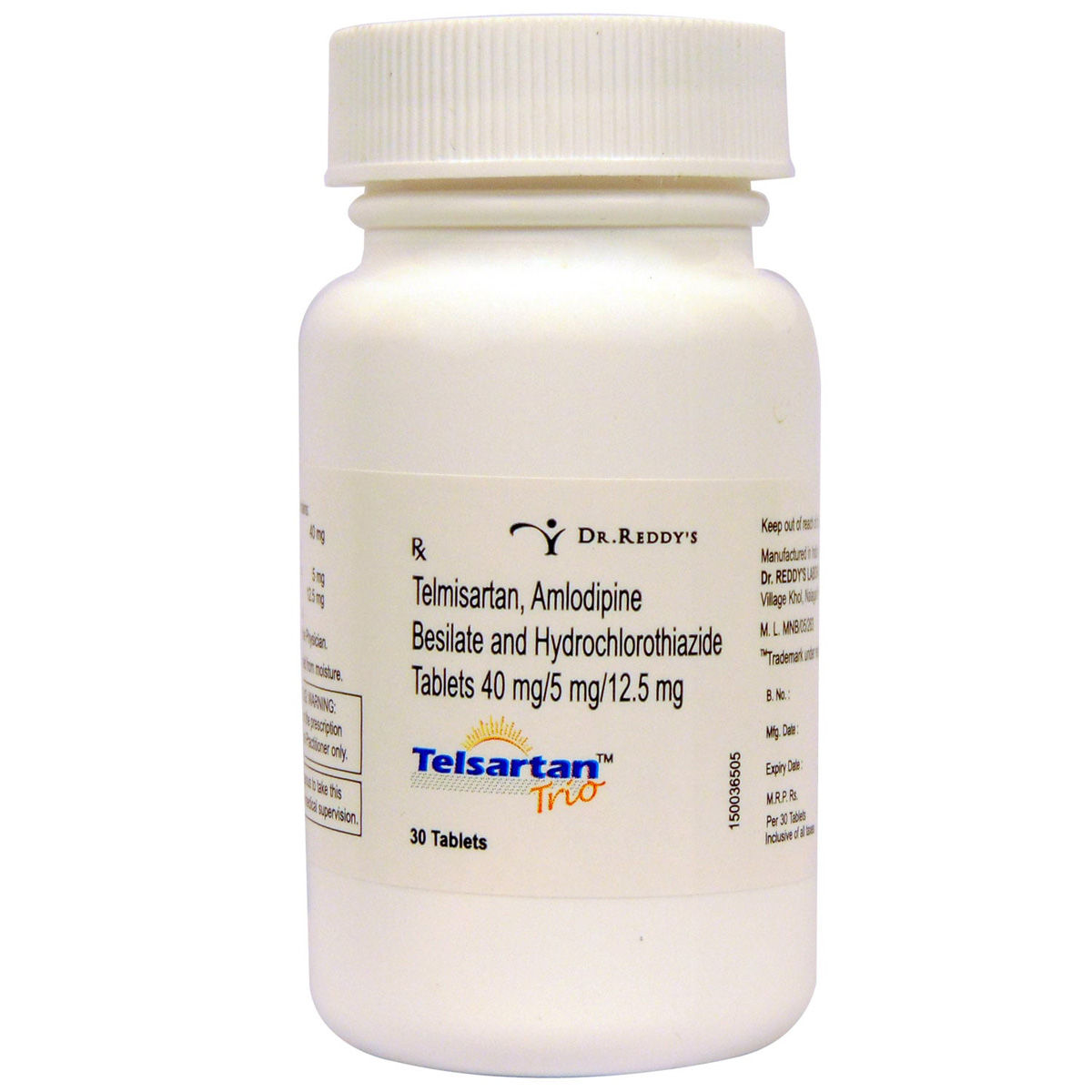 Telsartan Trio Tablet 30's Price, Uses, Side Effects, Composition ...