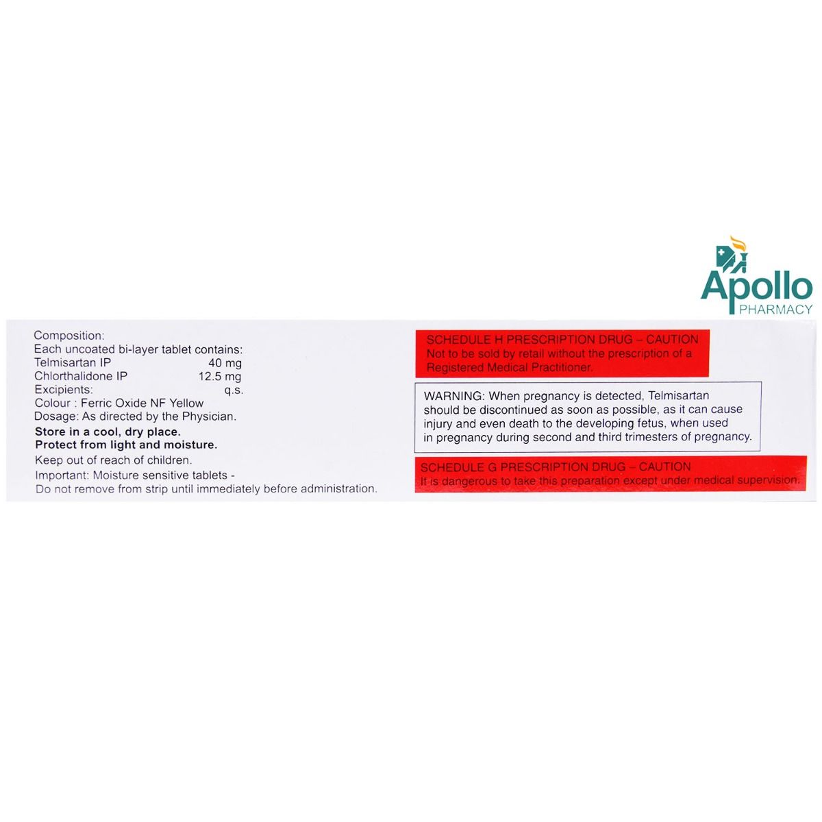 Telvas-CT 40 Tablet 10's Price, Uses, Side Effects, Composition ...