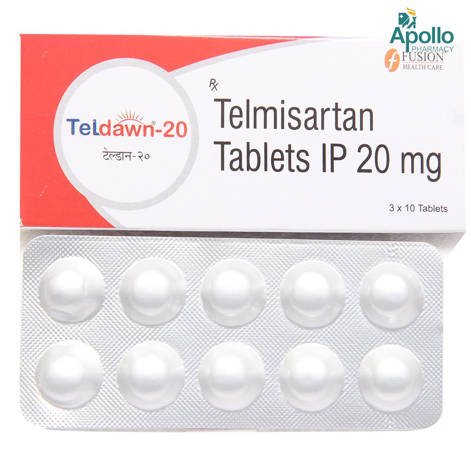 Teldawn 20 Tablet 10's Price, Uses, Side Effects, Composition - Apollo ...
