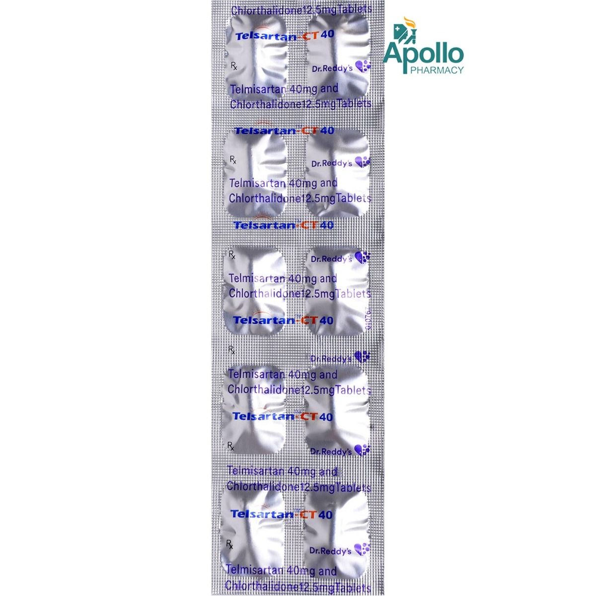 Telsartan-CT 40 Tablet 10's Price, Uses, Side Effects, Composition ...