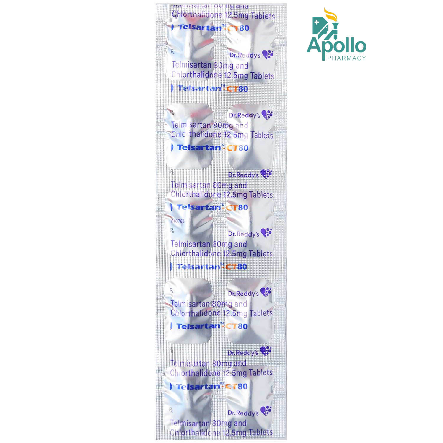Telsartan-CT 80 Tablet 10's Price, Uses, Side Effects, Composition ...