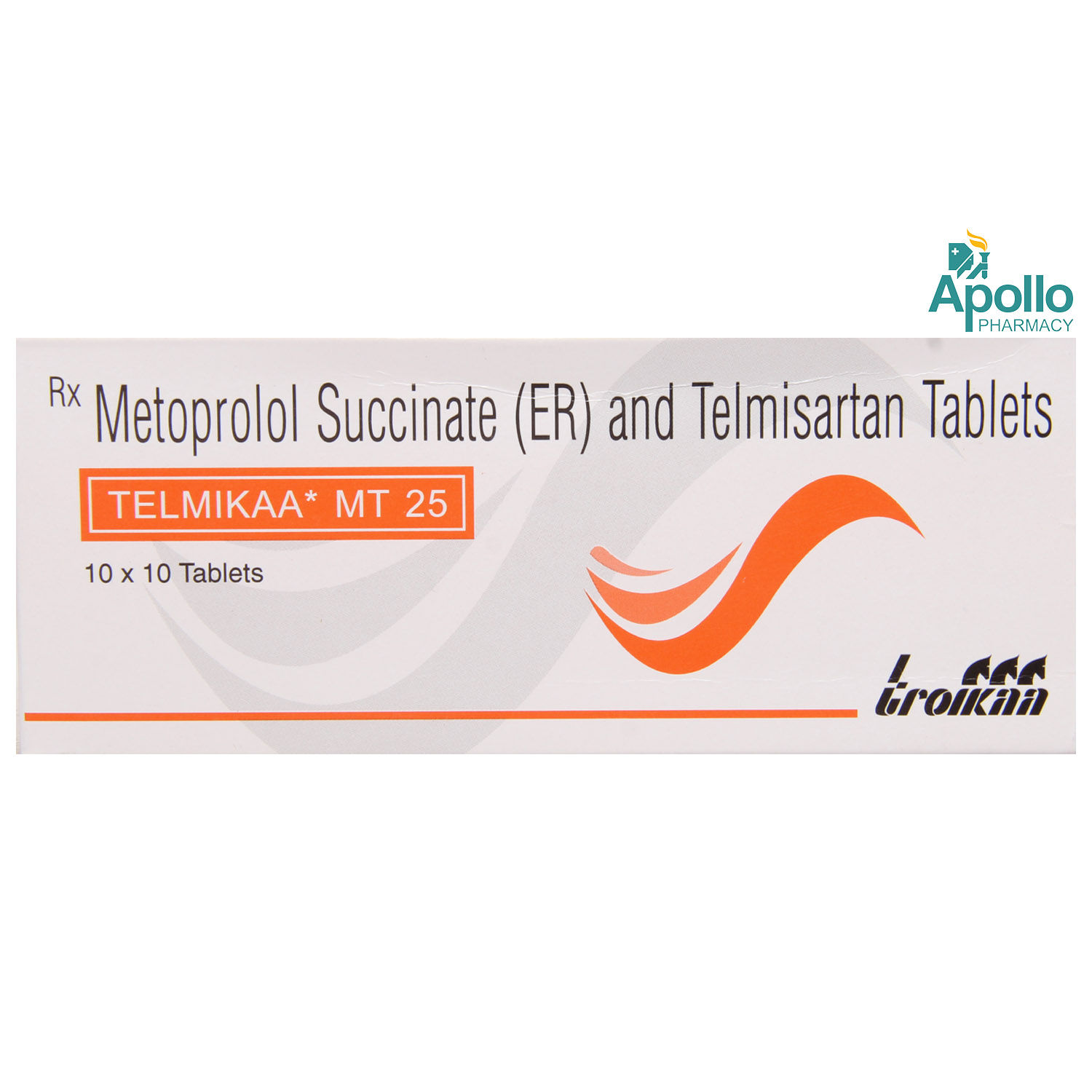 Telmikaa MT 25 Tablet 10's Price, Uses, Side Effects, Composition ...