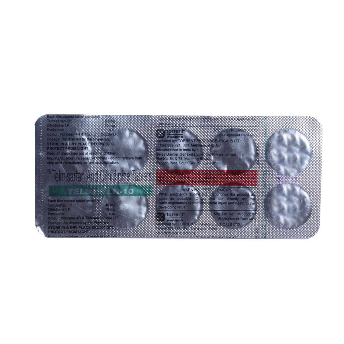 Telsar LN-10 Tablet 10's Price, Uses, Side Effects, Composition ...