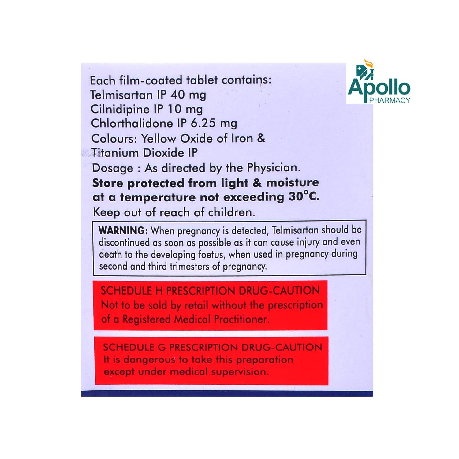 Telplus Trio Tablet 10's Price, Uses, Side Effects, Composition ...