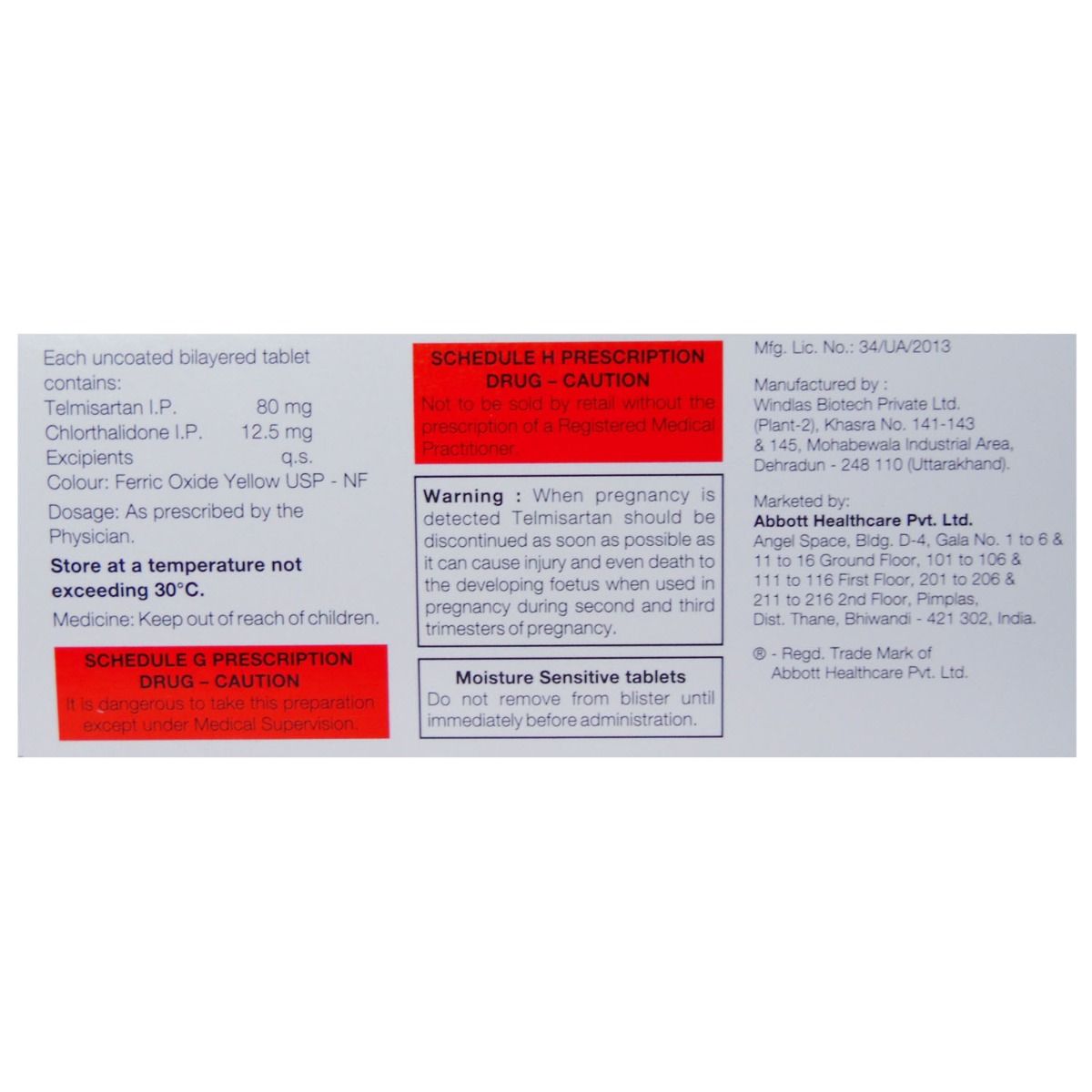 TELPRES CT 80MG TABLET 10'S Price, Uses, Side Effects, Composition ...