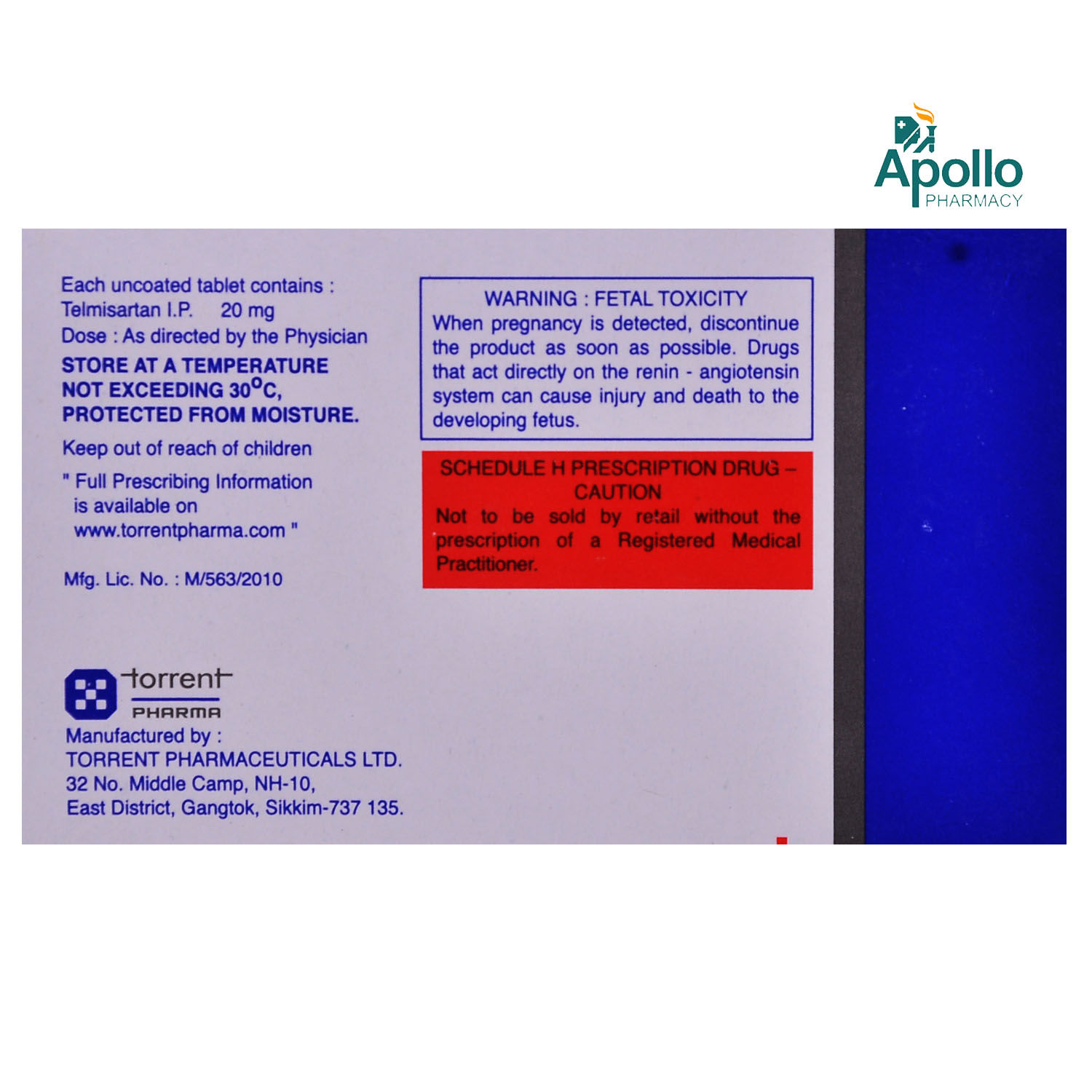 Telday-20 Tablet 15's Price, Uses, Side Effects, Composition - Apollo ...