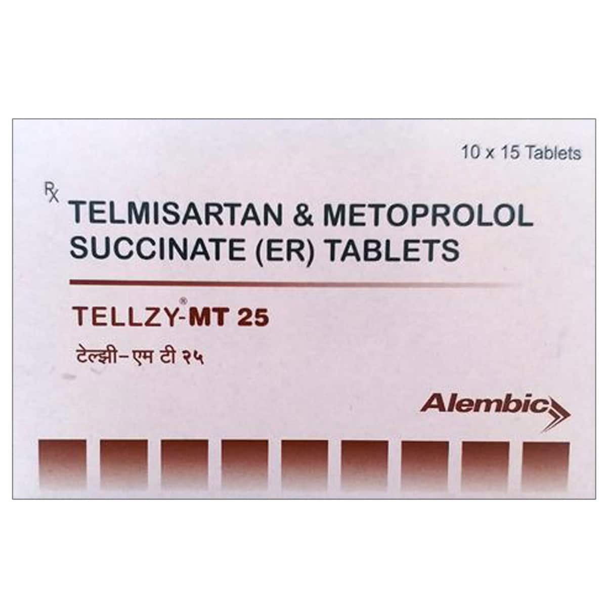 Tellzy-MT 25 Tablet 15's Price, Uses, Side Effects, Composition ...