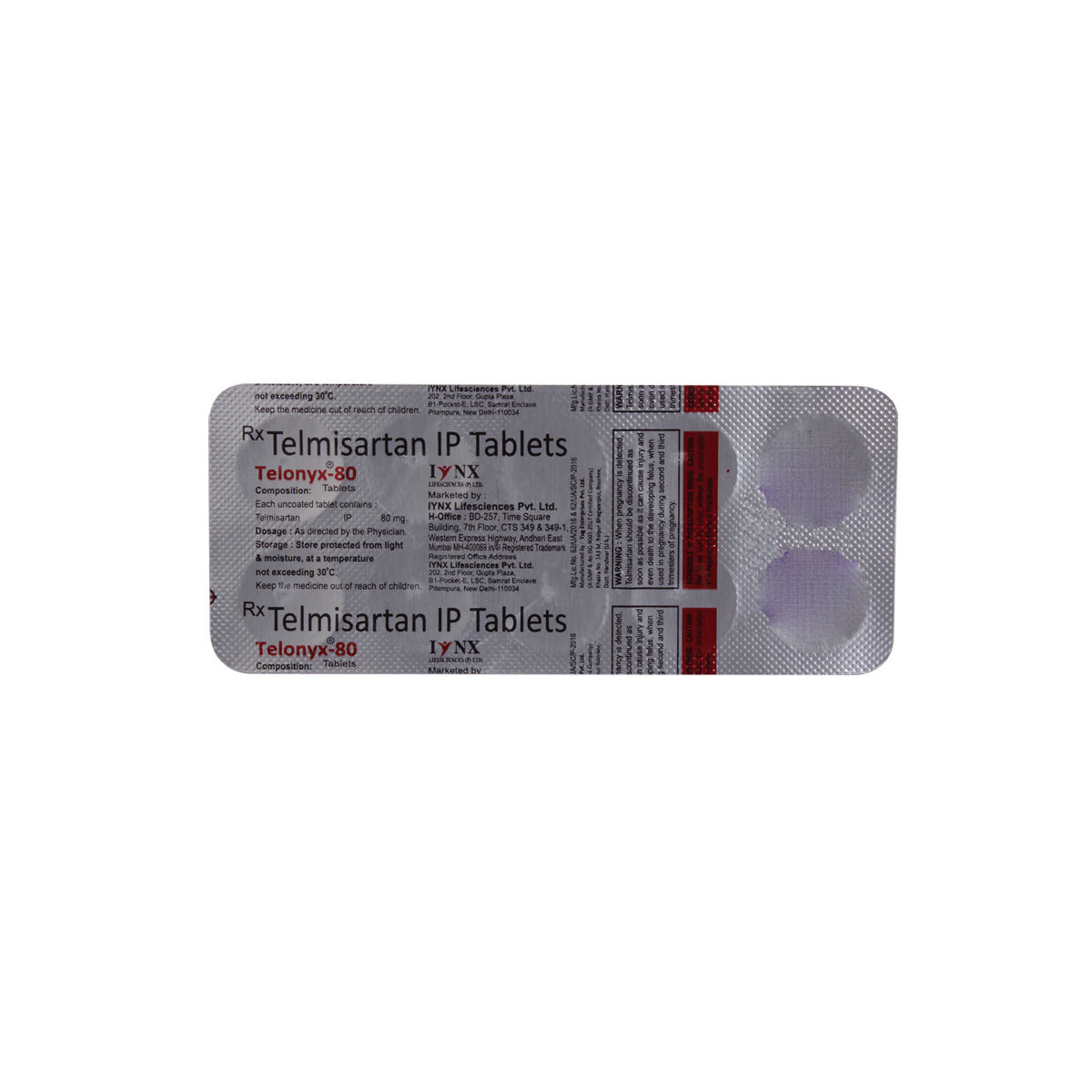Telonyx-80 Tablet 10's Price, Uses, Side Effects, Composition - Apollo ...