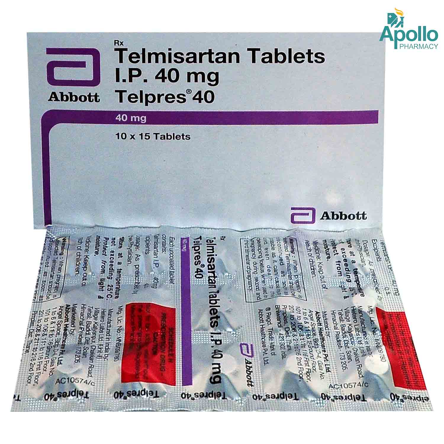 Telpres 40 Tablet 15's Price, Uses, Side Effects, Composition - Apollo ...
