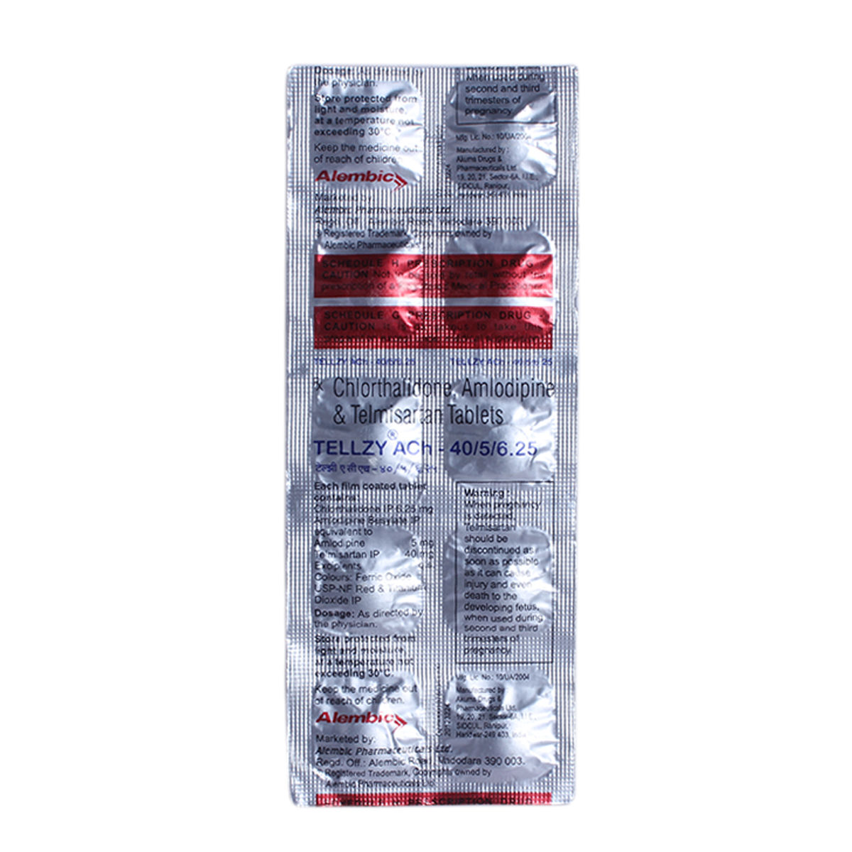 Tellzy Ach 40/5/6.25 Tablet 10's Price, Uses, Side Effects, Composition ...