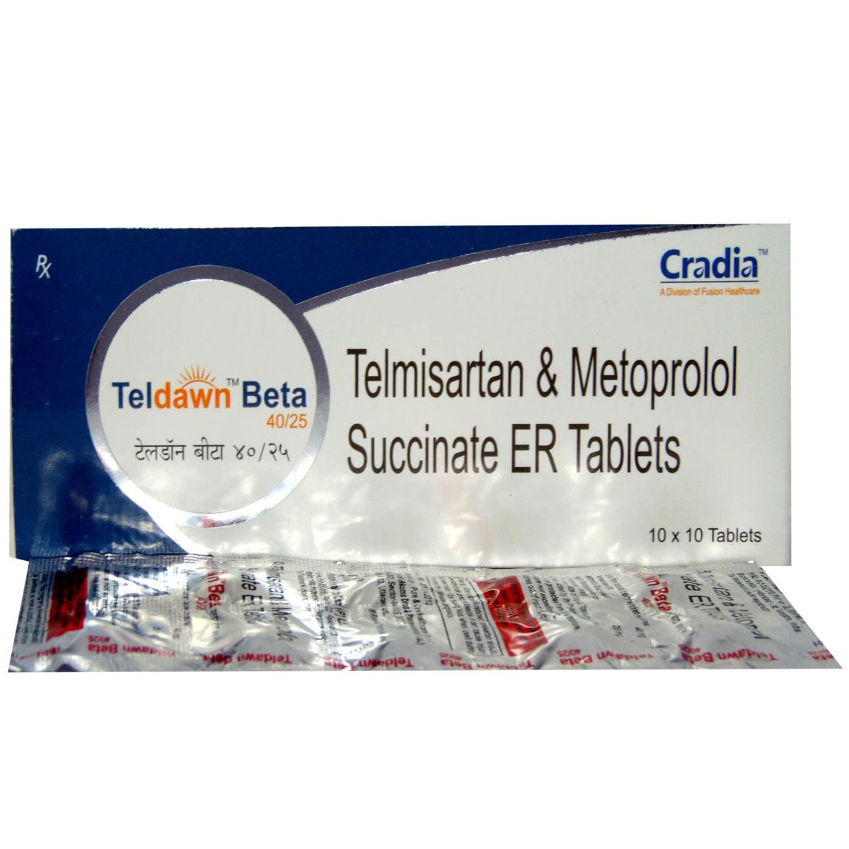 Teldawn Beta 40 mg/25 mg Tablet 10's Price, Uses, Side Effects ...
