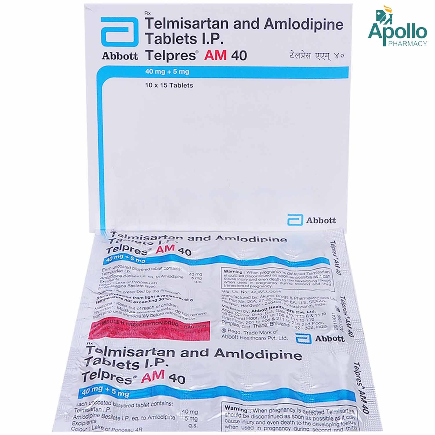 Telpres AM 40 Tablet 15's Price, Uses, Side Effects, Composition ...