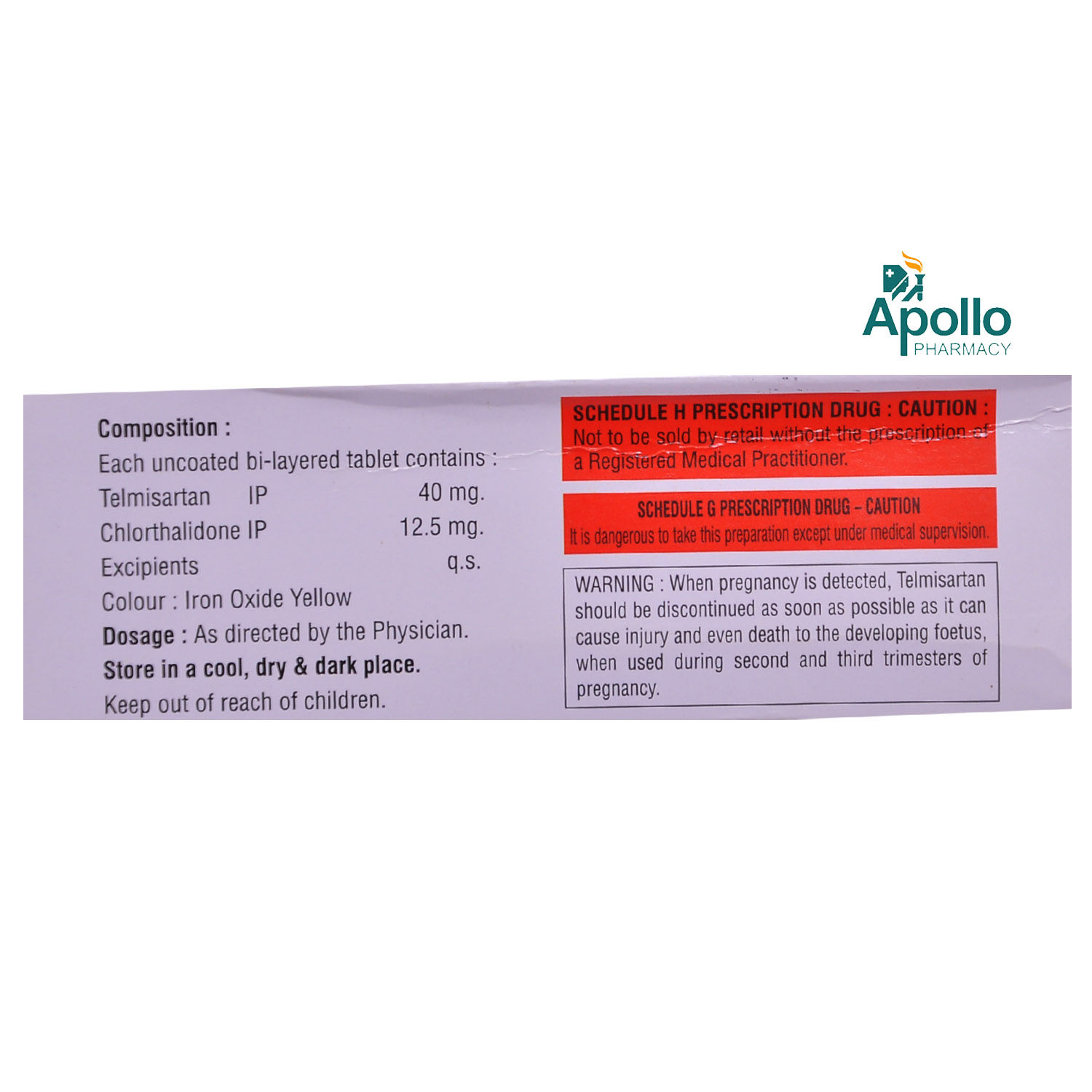 Telinor-40mg Tablet 15's Price, Uses, Side Effects, Composition ...