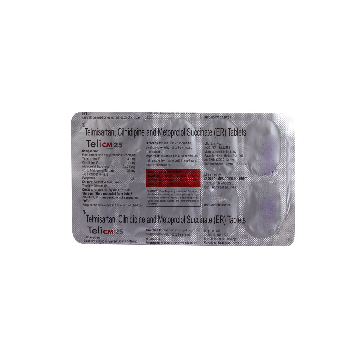 Teli CM 25 Tablet 10's Price, Uses, Side Effects, Composition - Apollo ...