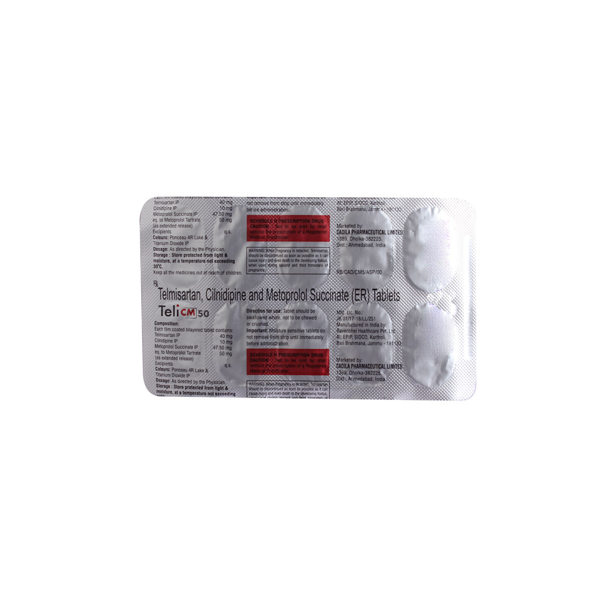 Teli CM 50 Tablet 10's Price, Uses, Side Effects, Composition - Apollo ...