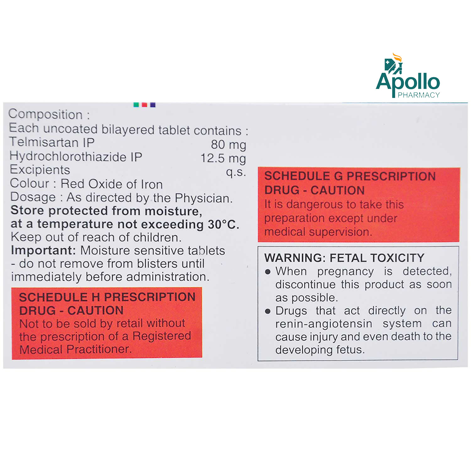 Temsan-80 H Tablet 15's Price, Uses, Side Effects, Composition - Apollo ...