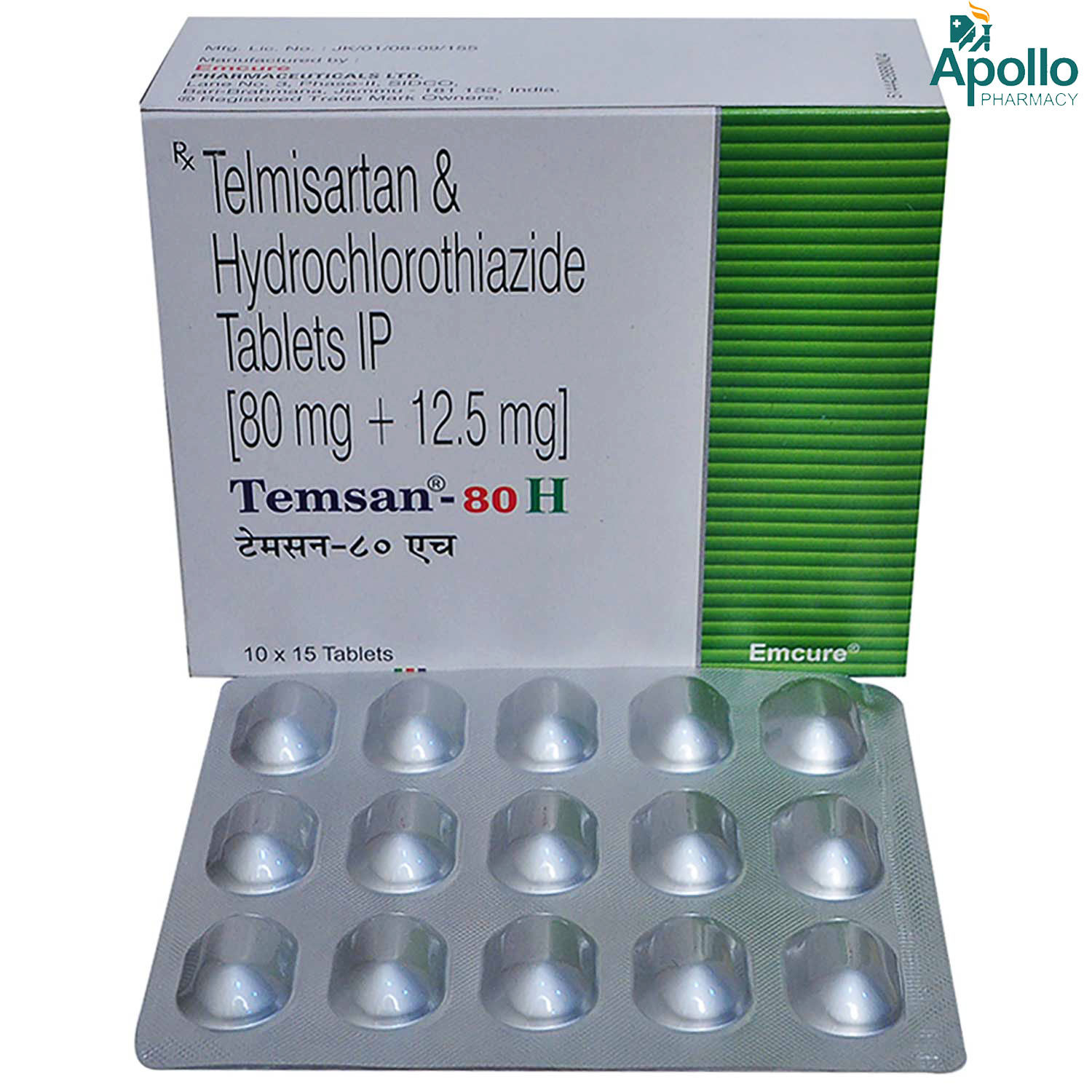 Temsan-80 H Tablet 15's Price, Uses, Side Effects, Composition - Apollo ...